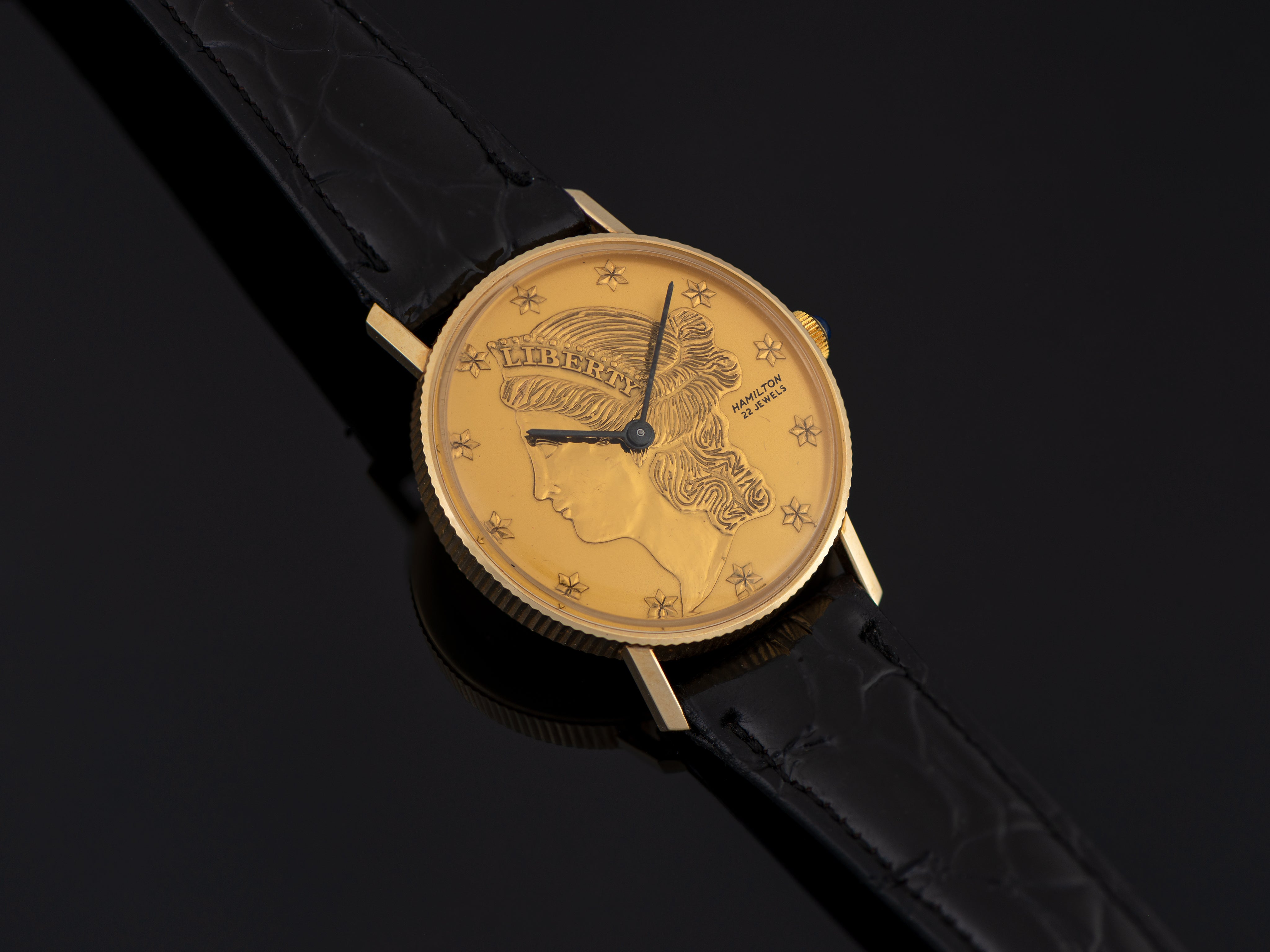 Hamilton 14K Gold Liberty Coin Watch | Unwind In Time