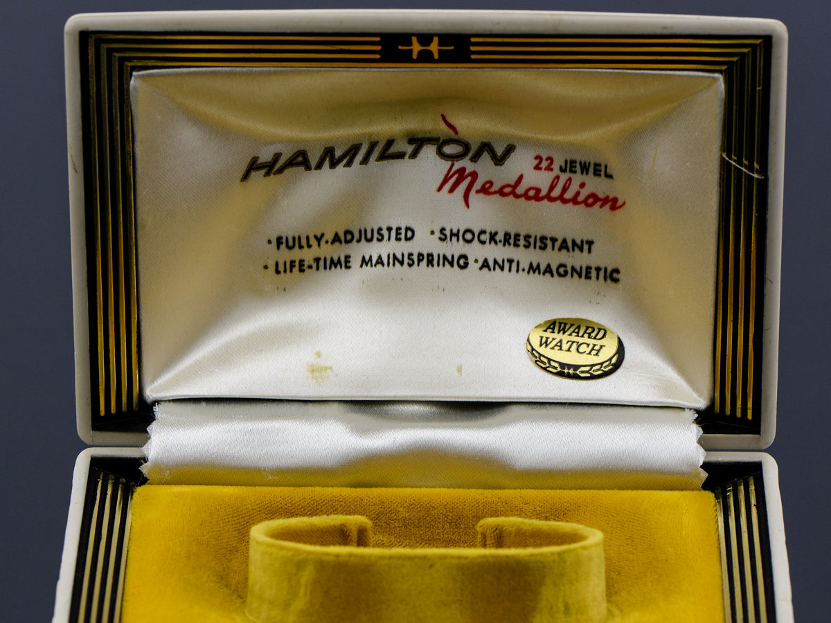 Hamilton Clamshell Watch Box for Medallion 22 Jewel Watch