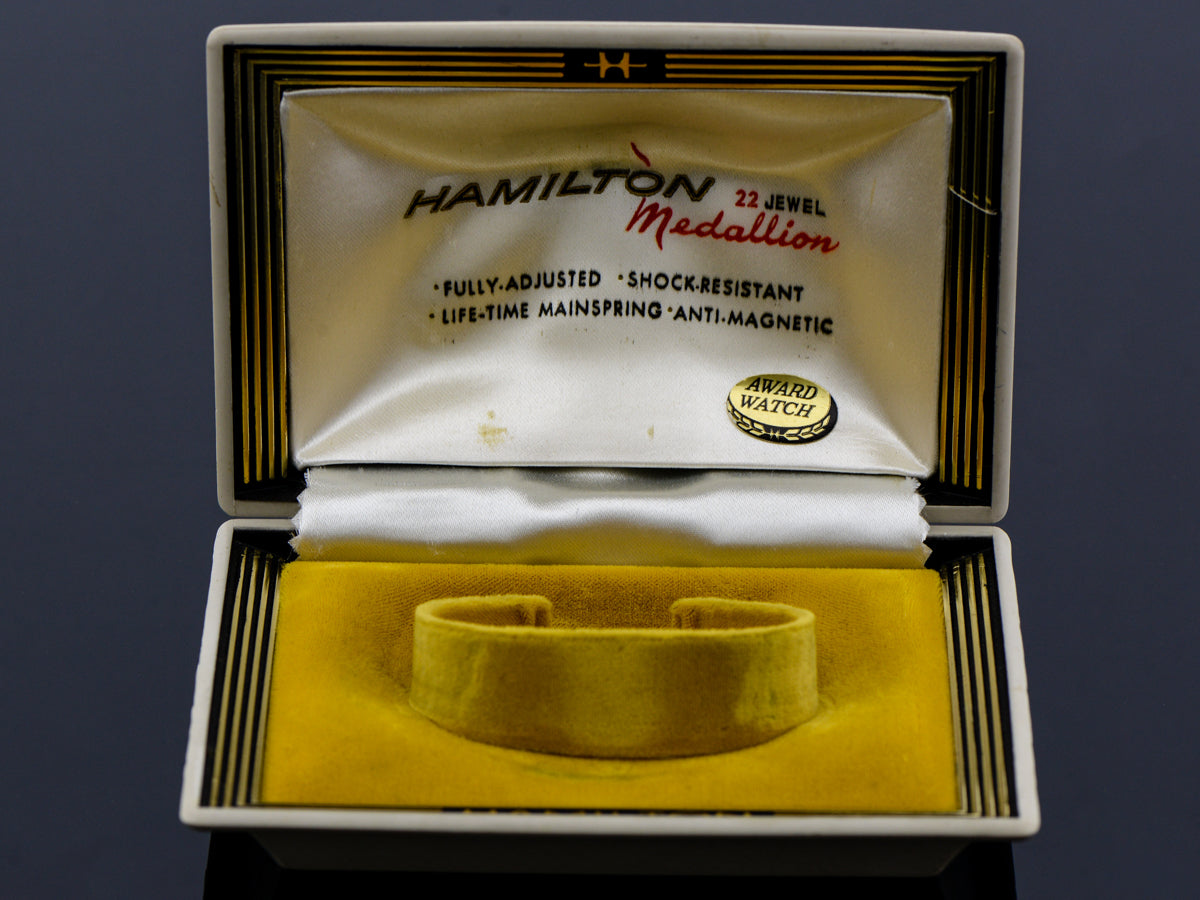 Hamilton Clamshell Watch Box for Medallion 22 Jewel Watch