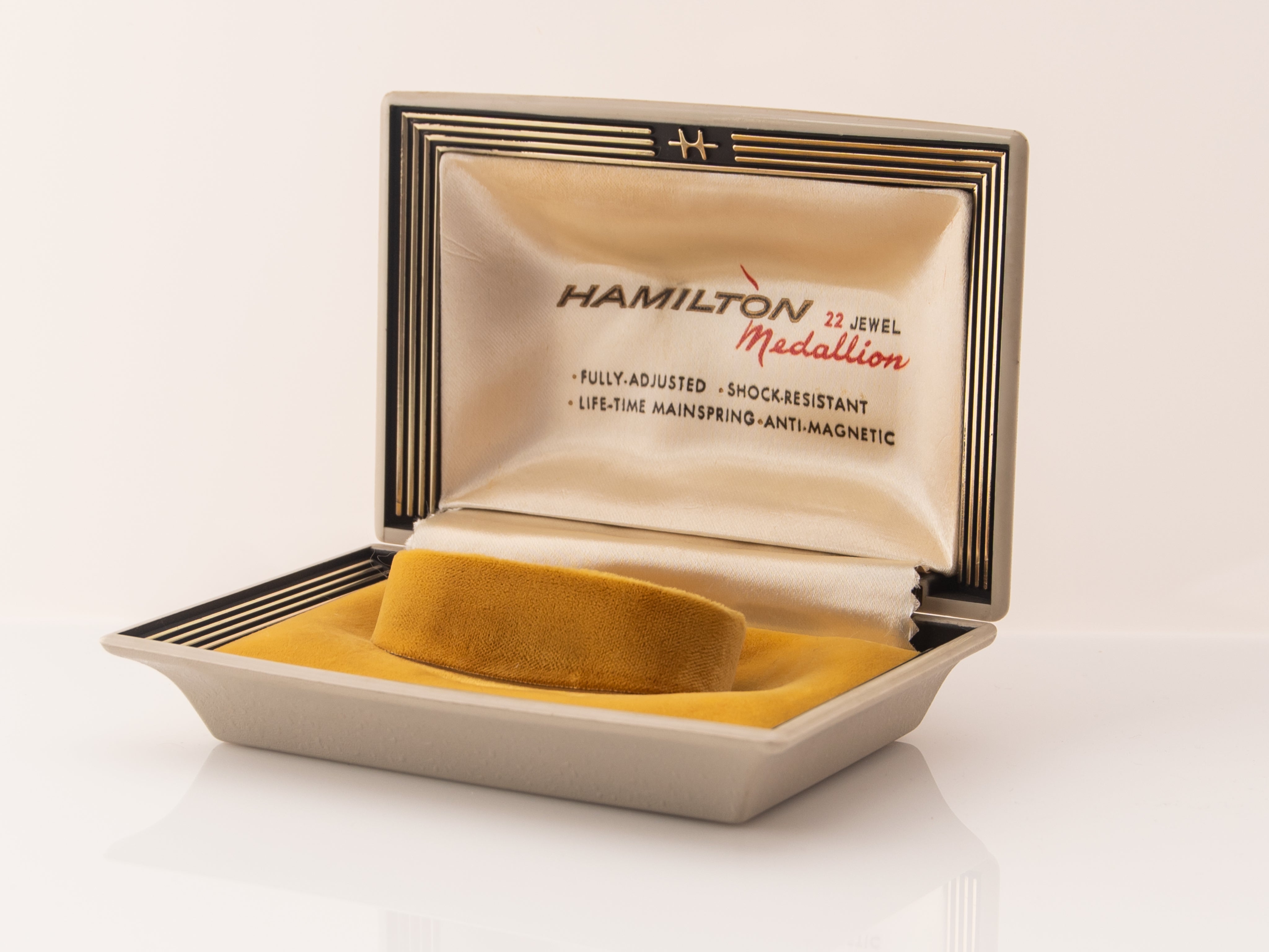 Hamilton Clamshell Watch Box for Medallion 22 Jewel Watch
