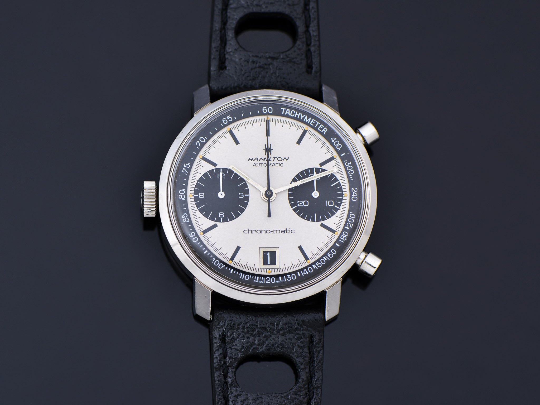 Hamilton Chrono-Matic "A" Caliber 11 Automatic Panda Watch | Unwind In Time