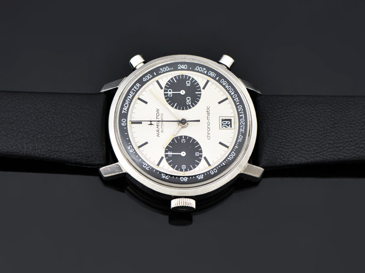 Hamilton Chrono-Matic "A" Caliber 11 Automatic Panda Watch | Unwind In Time