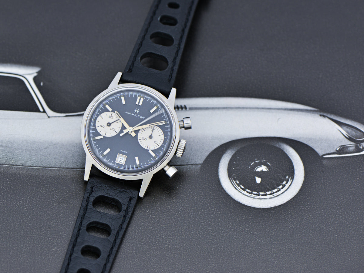 Hamilton Watch | Chronograph Reverse Panda Valjoux 7732 | Unwind In Time