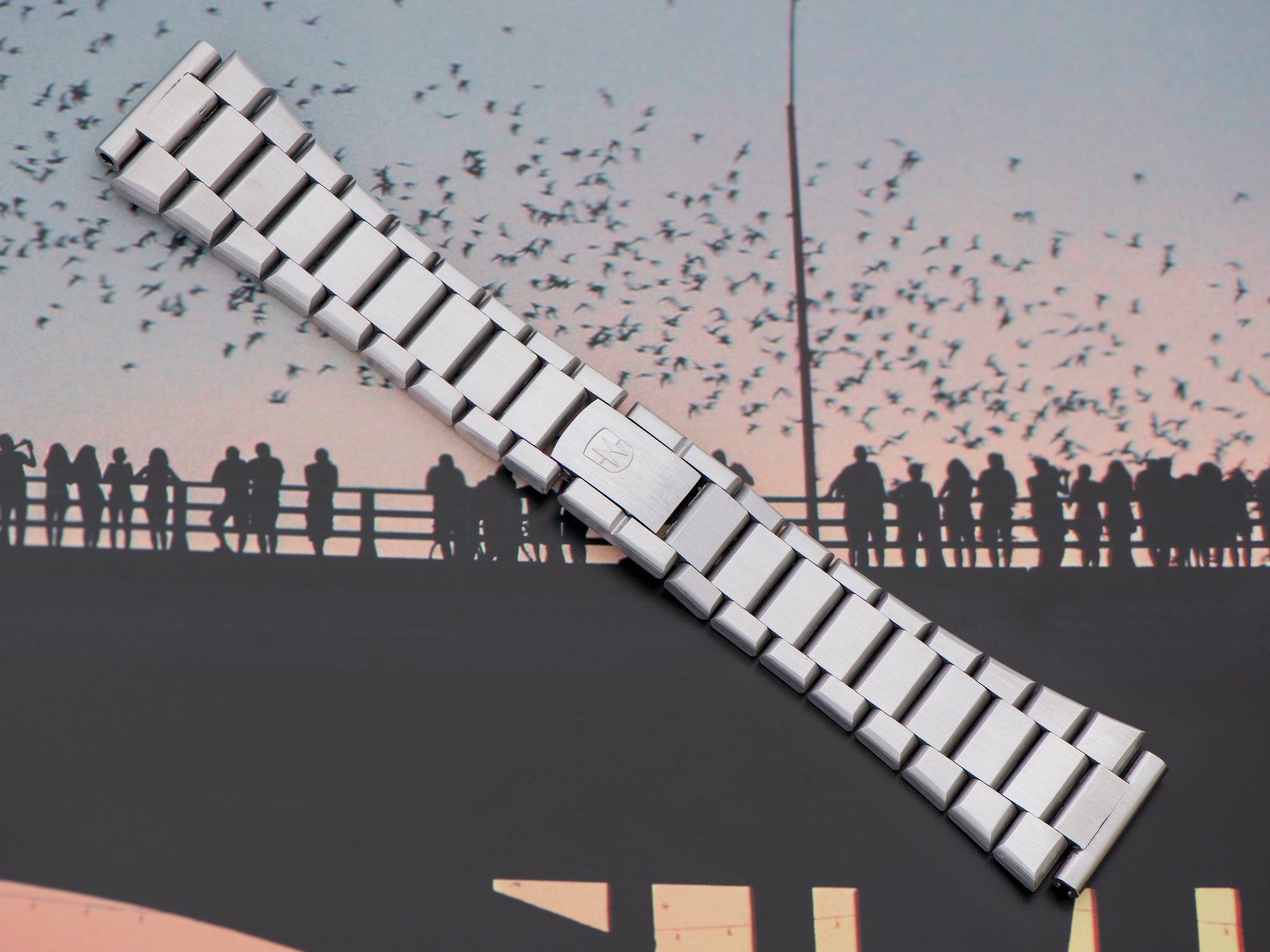 Hamilton Chrono-Matic A & B Bracelet Original SS NOS