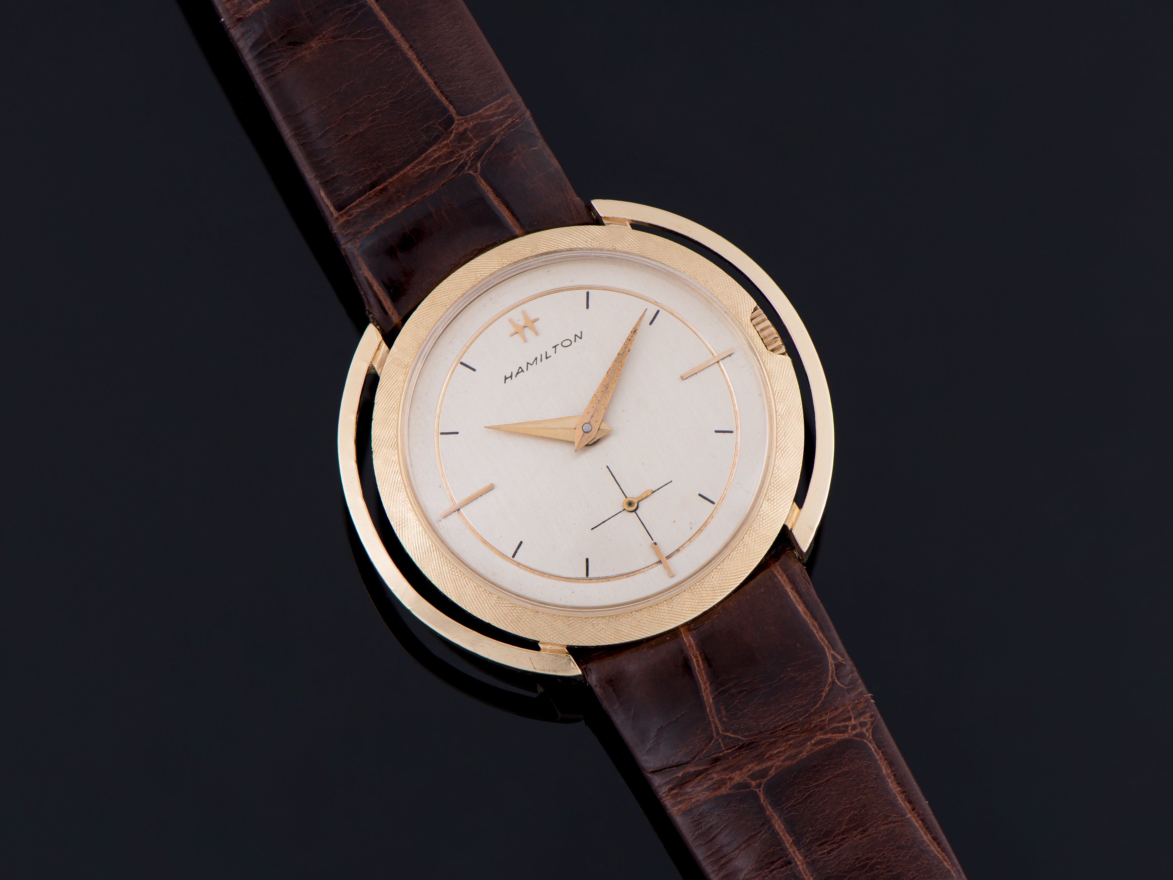 Hamilton Doublet 14K Yellow Gold Watch
