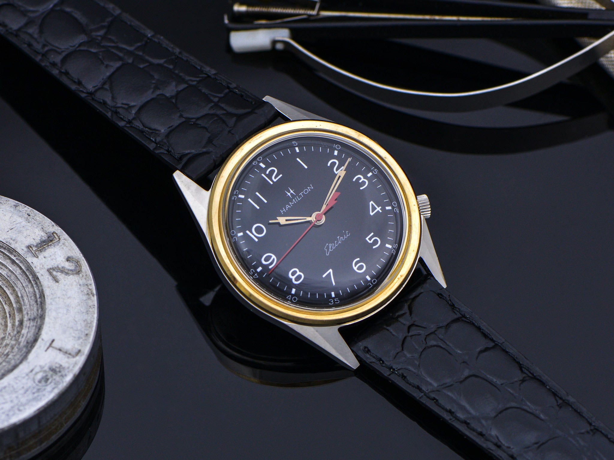 Hamilton Electric Clearview Black Dial | Unwind In Time