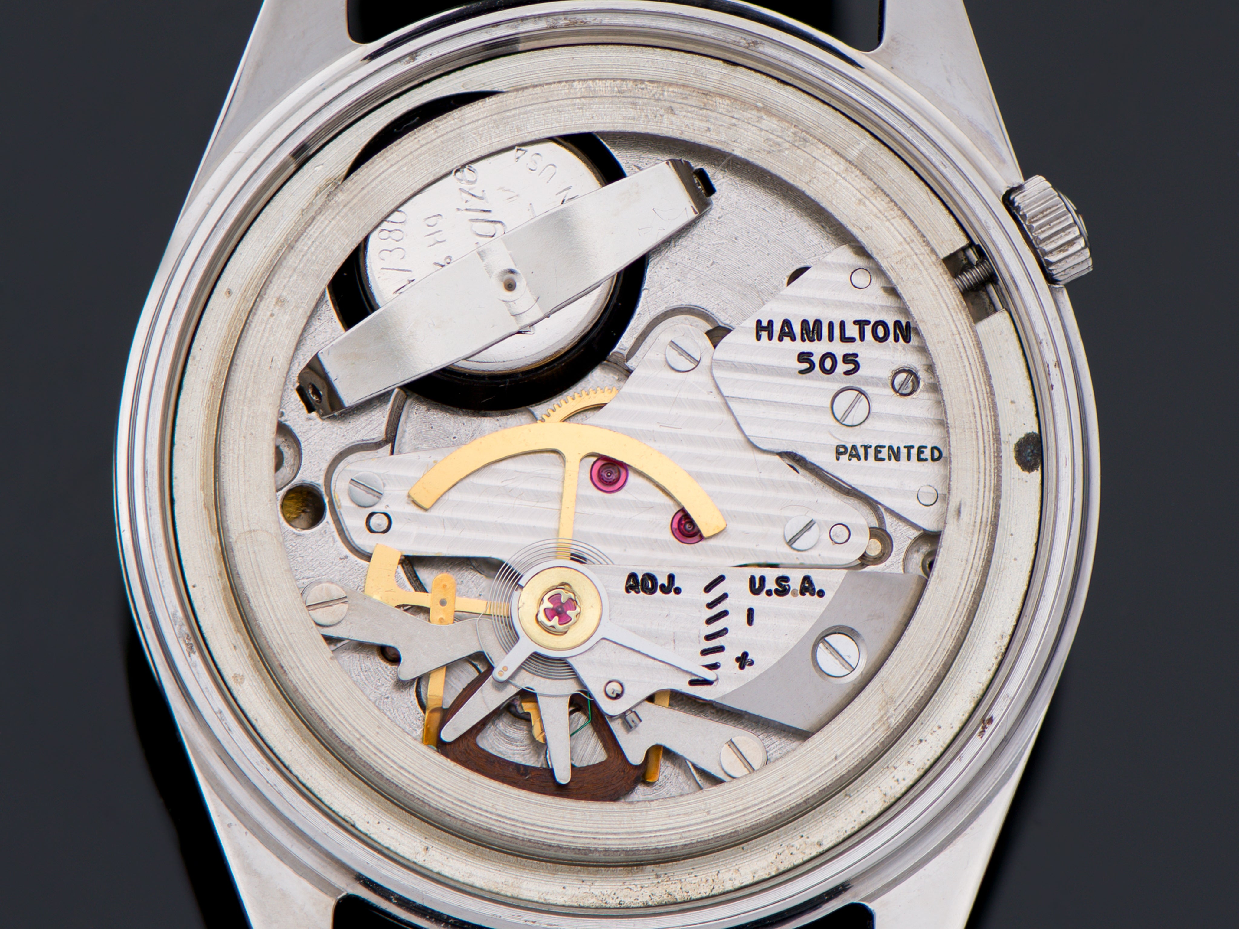 Hamilton Electric Converta IV Watch Original Finish Gray Dial