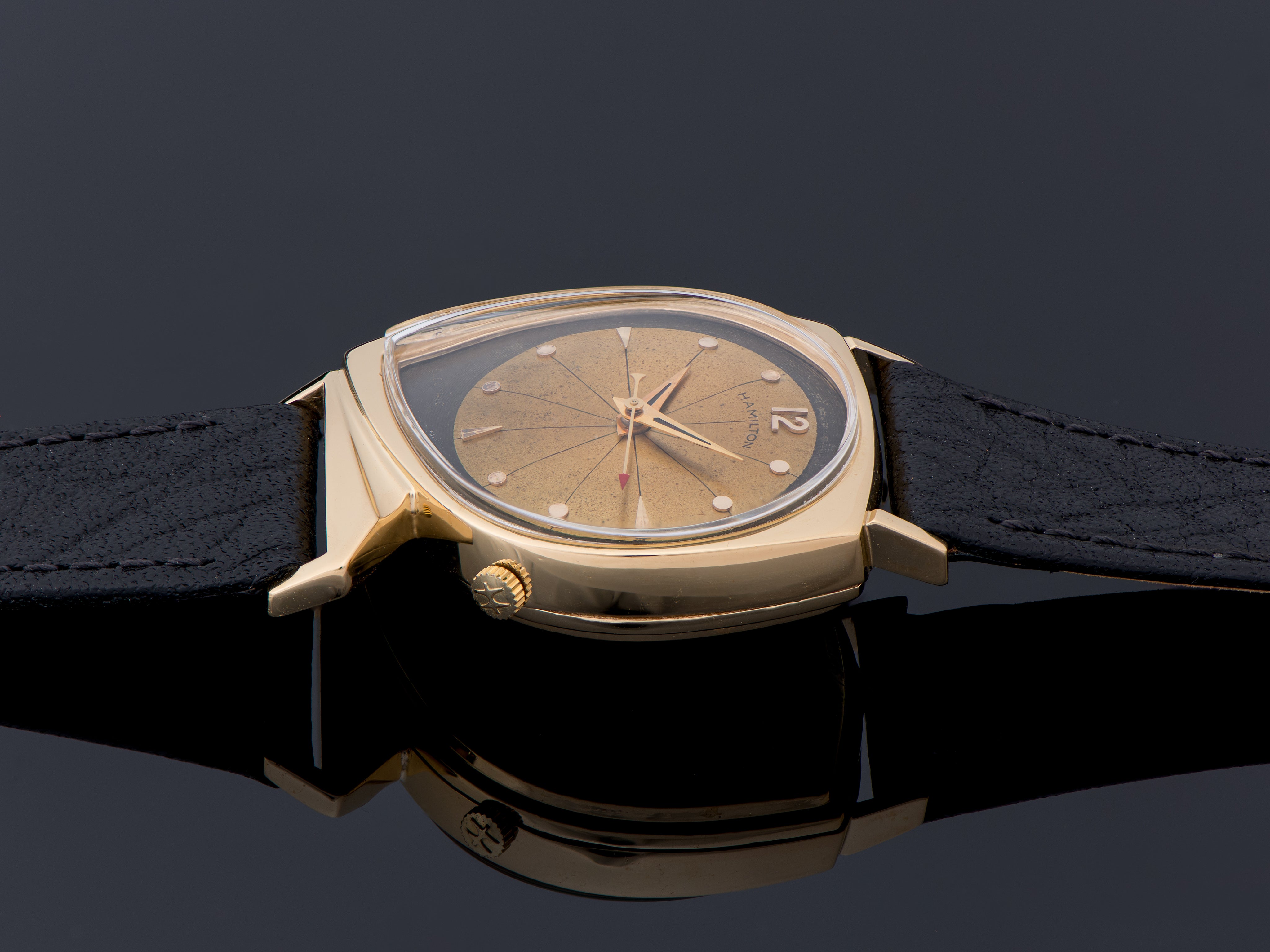 Hamilton Electric Meteor With Prototype Gold Dial Watch