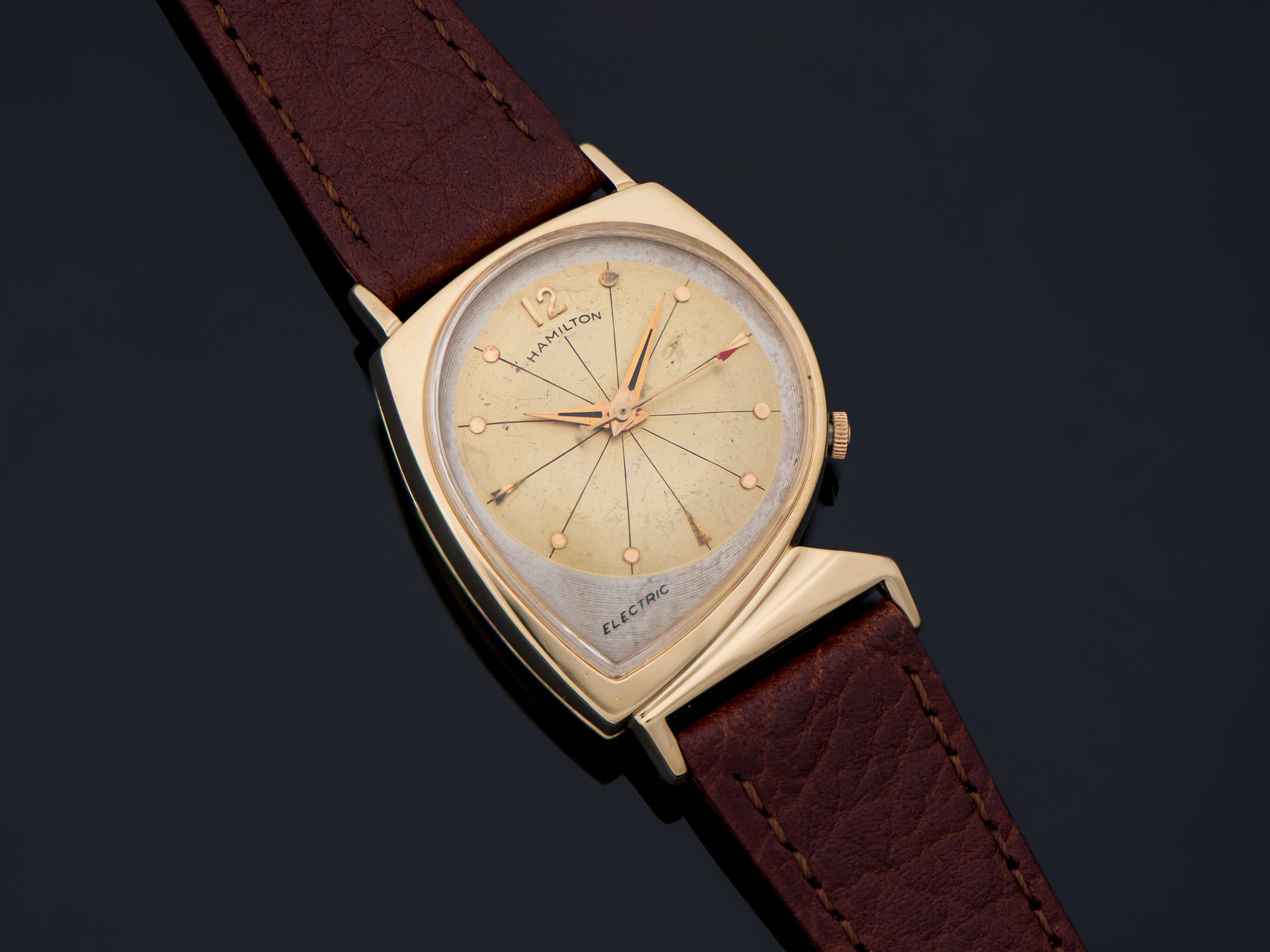 Hamilton Electric Meteor With Prototype Gold Dial Watch