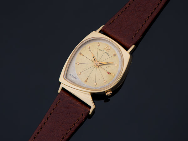 Hamilton Electric Meteor With Prototype Gold Dial Watch