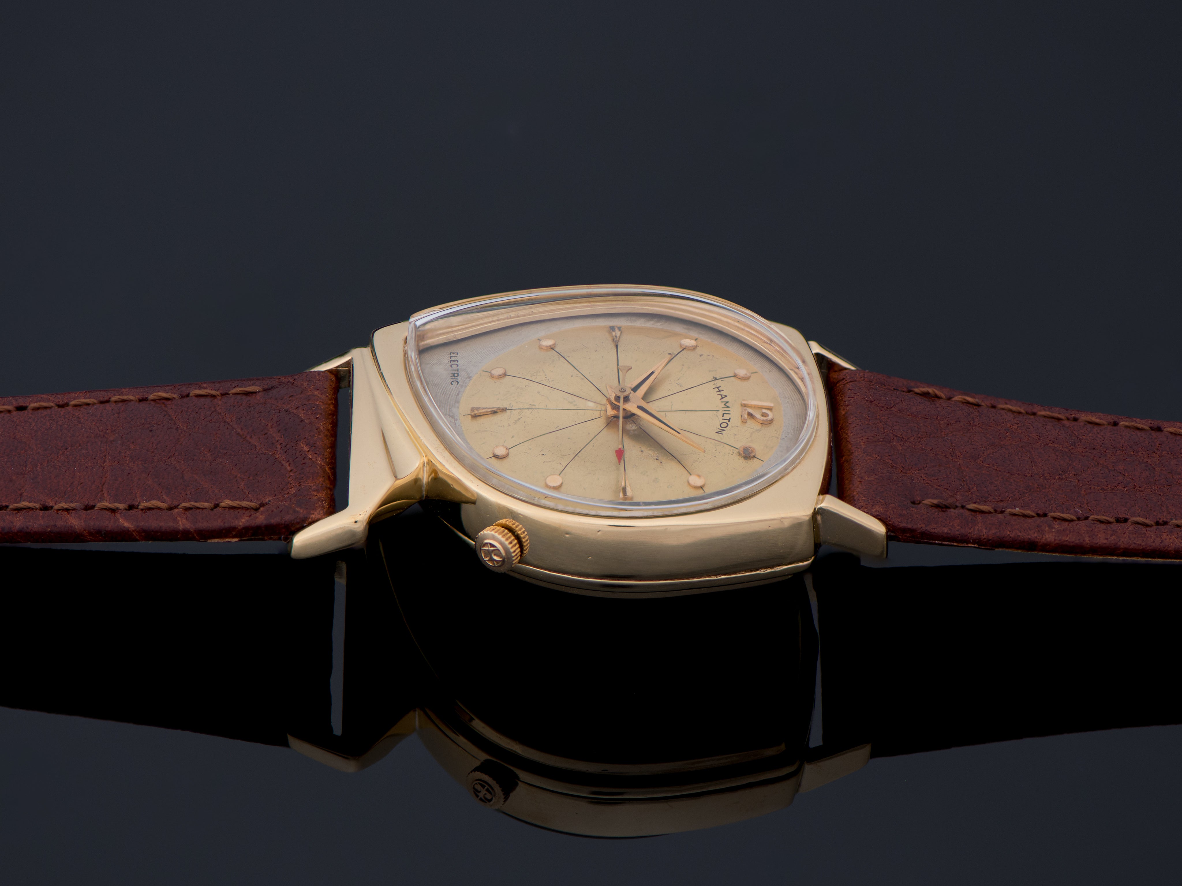 Hamilton Electric Meteor With Prototype Gold Dial Watch