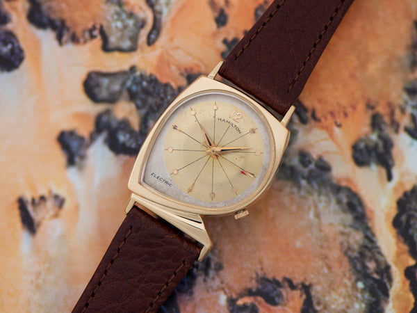 Hamilton Electric Meteor With Prototype Gold Dial Watch