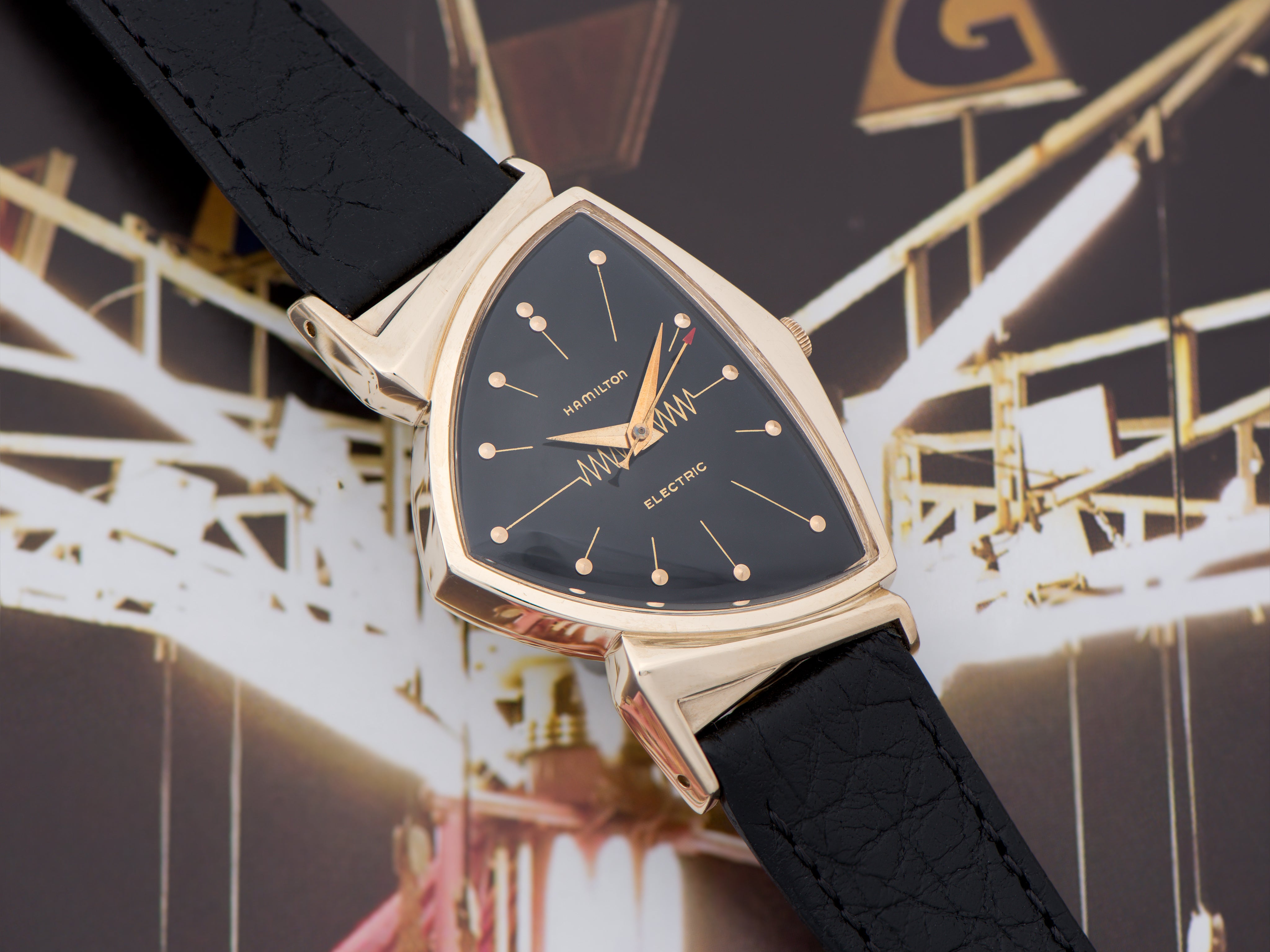 Hamilton Electric Pacer GE Breakthrough 60 14K Gold Watch