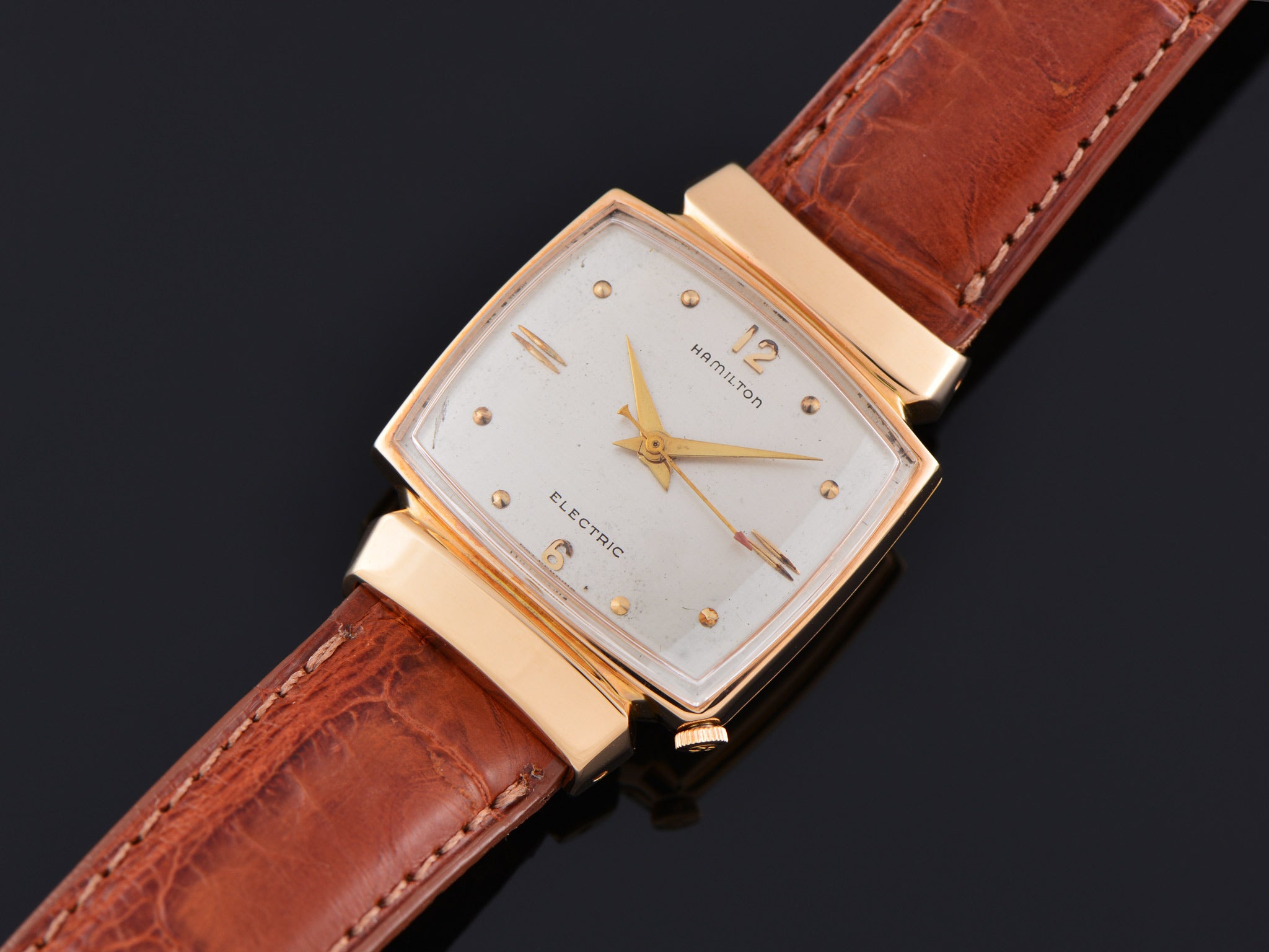 Hamilton Electric Vantage 18K Rose Gold Original Silver Dial | Unwind ...