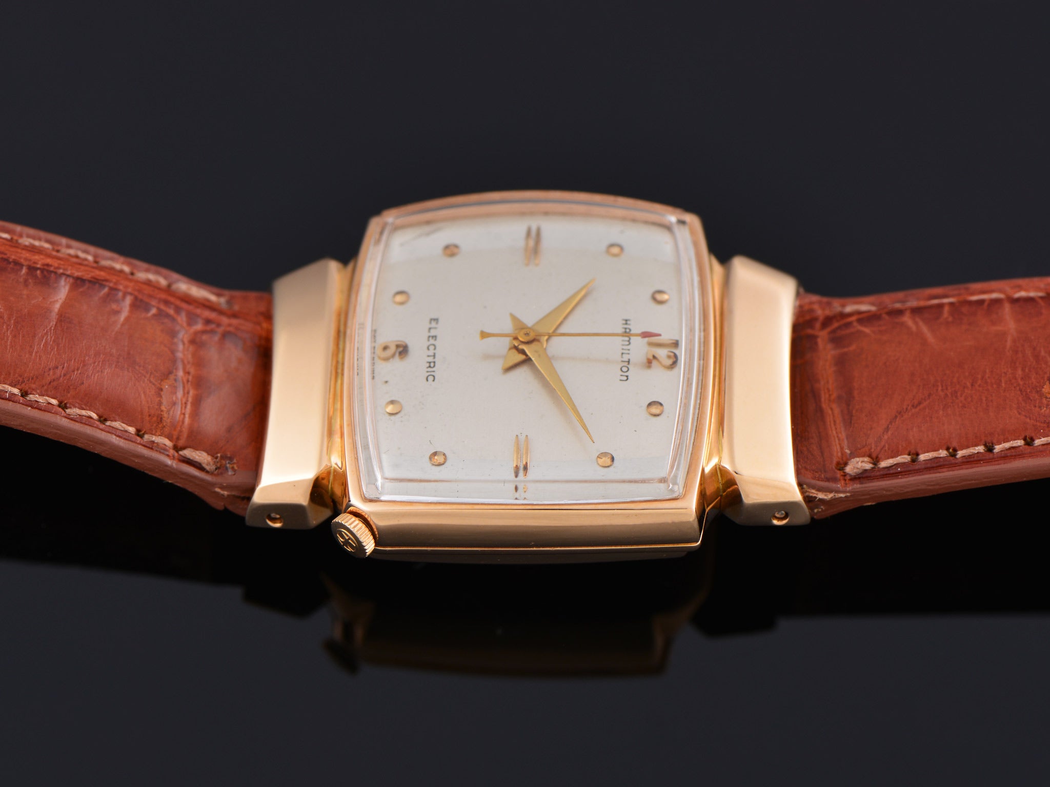 Hamilton Electric Vantage 18K Rose Gold Original Silver Dial | Unwind ...