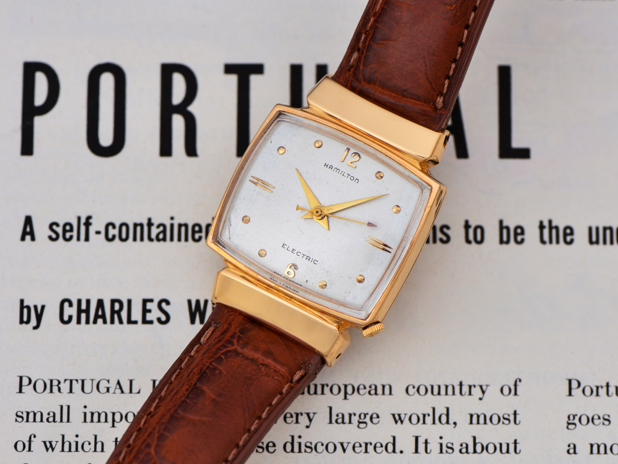 Hamilton Electric Vantage 18K Rose Gold Original Silver Dial | Unwind ...