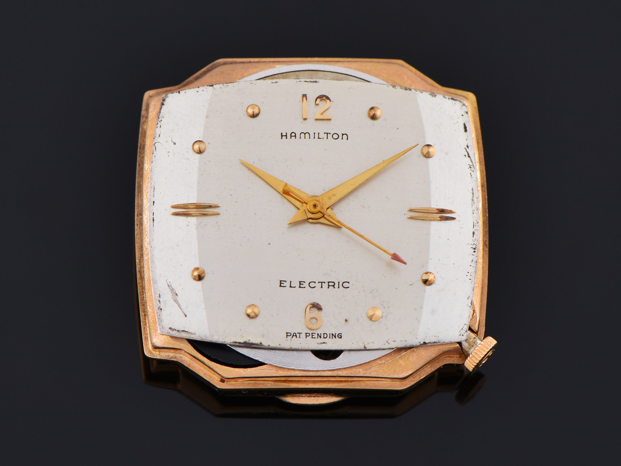 Hamilton Electric Vantage 18K Rose Gold Original Silver Dial | Unwind ...