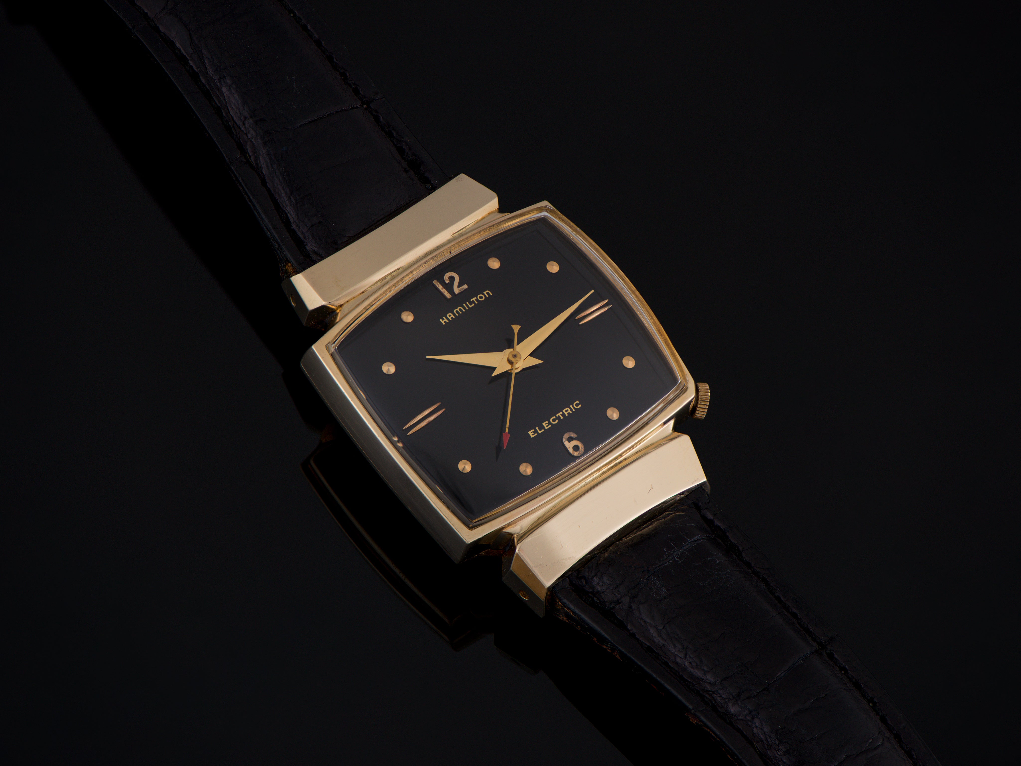 Hamilton Electric Vantage Watch New Old Stock with Original Black Dial