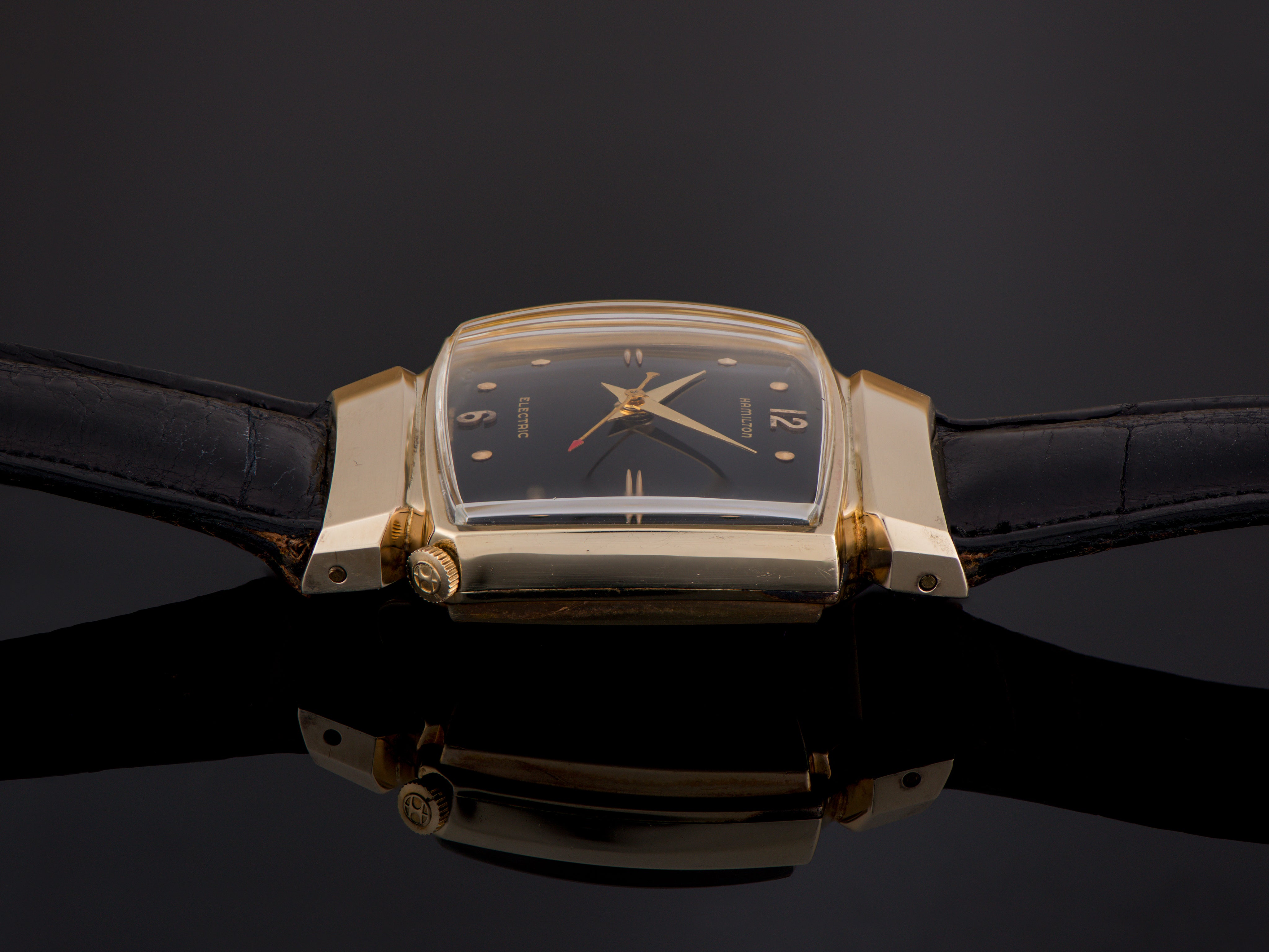 Hamilton Electric Vantage Watch New Old Stock with Original Black Dial