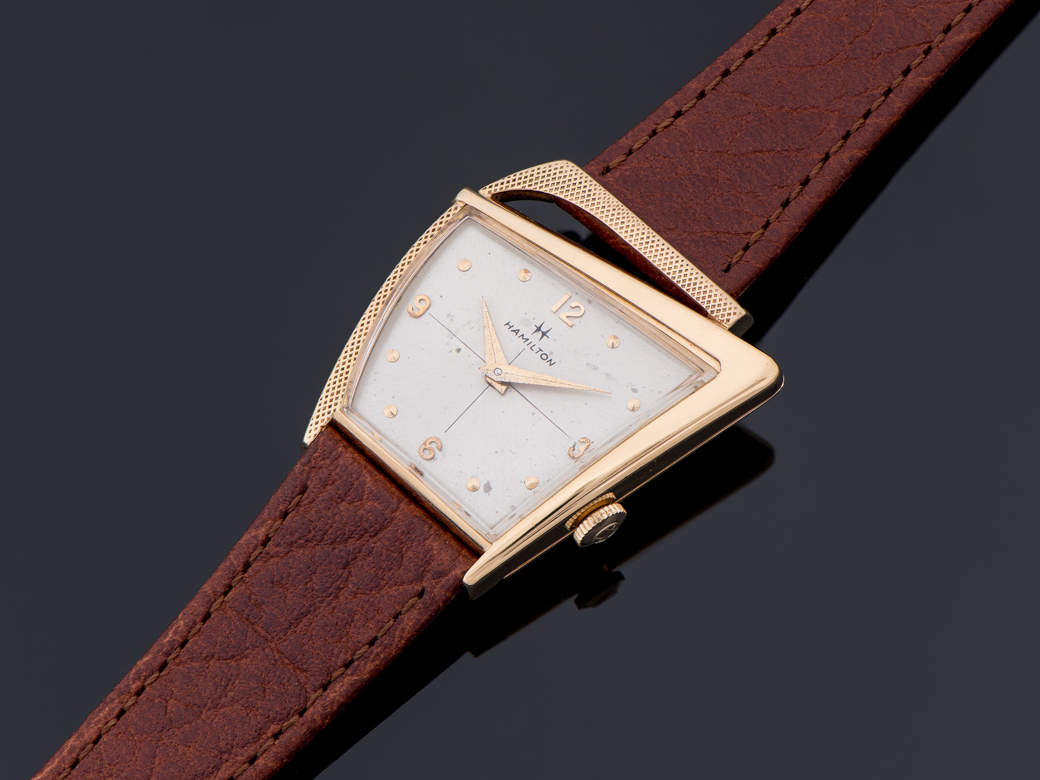 Hamilton Flight II Asymmetric Watch Original Silver Dial