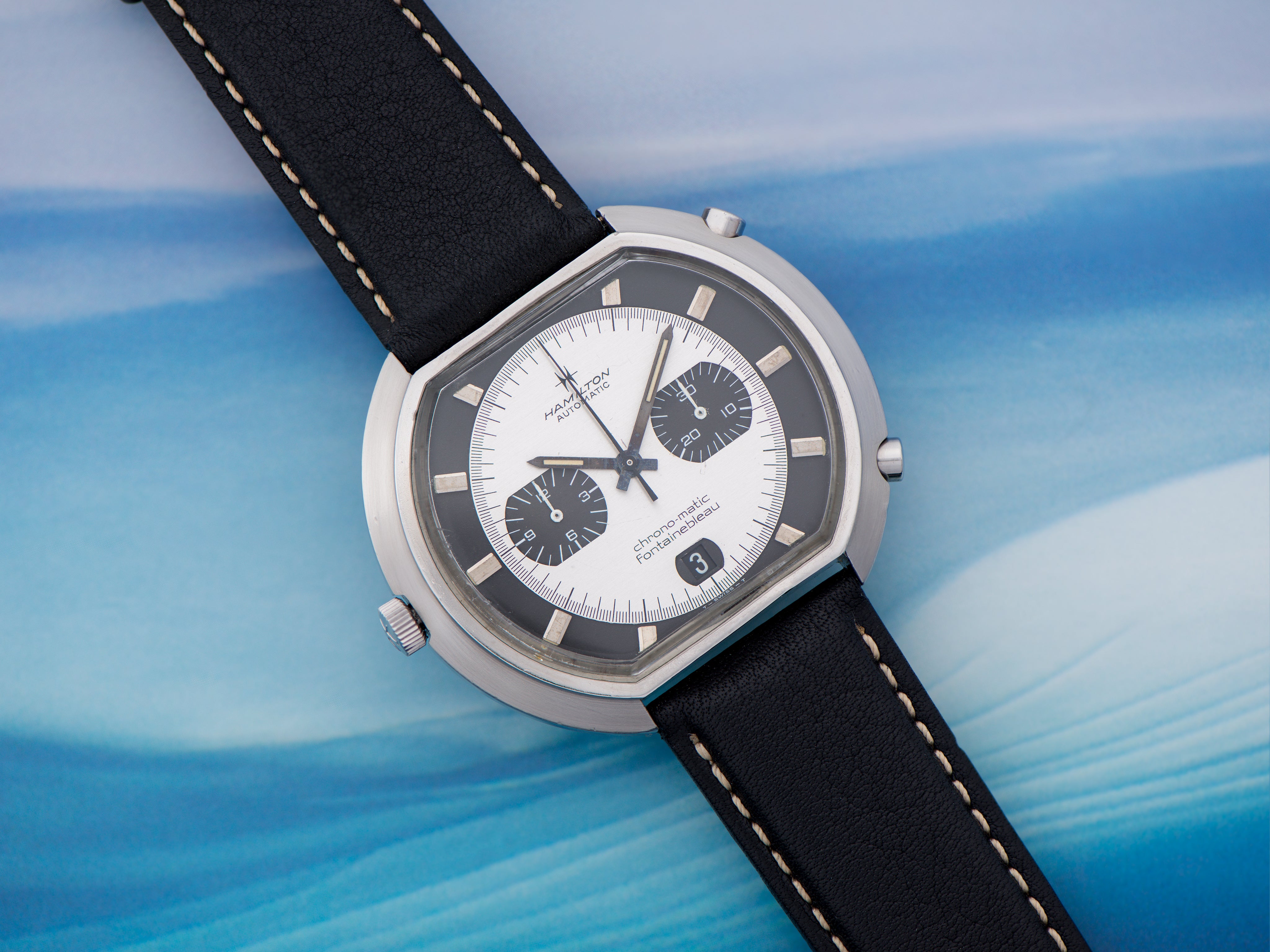 Hamilton Fontainebleau Chrono-Matic "C" Caliber 11 Automatic Panda ...