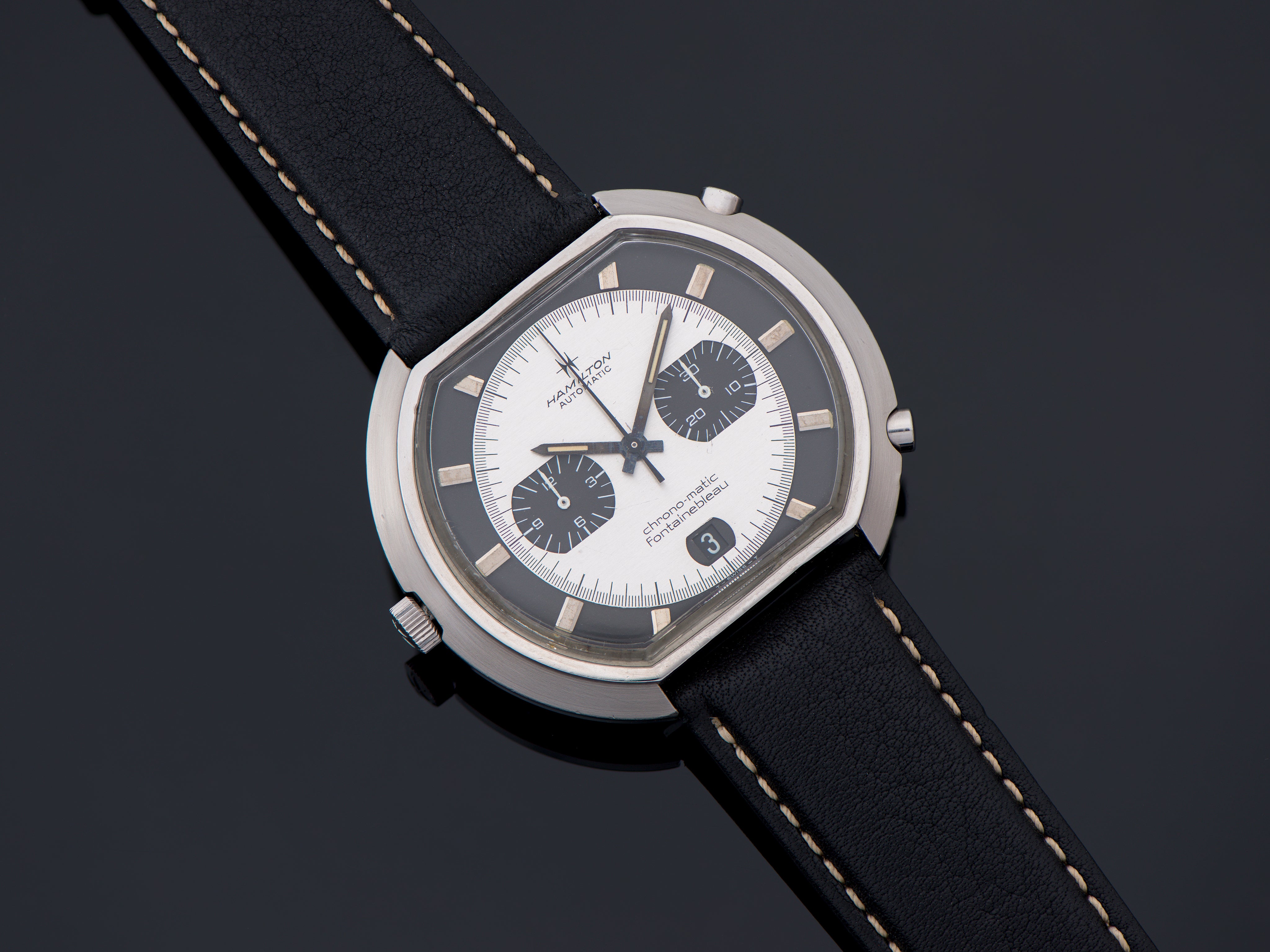 Hamilton Fontainebleau Chrono-Matic "C" Caliber 11 Automatic Panda ...