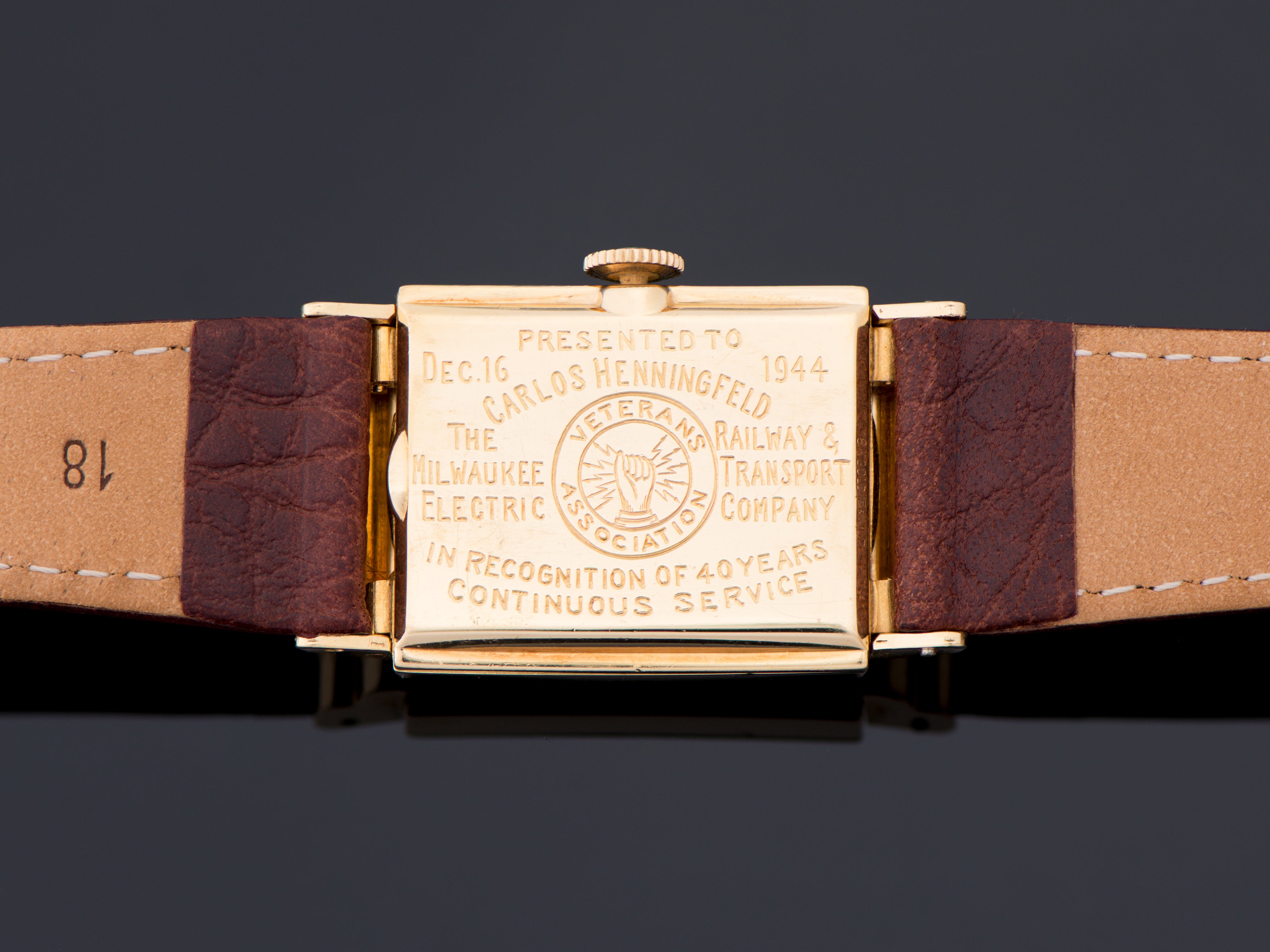 Hamilton Gordon 18K Yellow Gold Watch