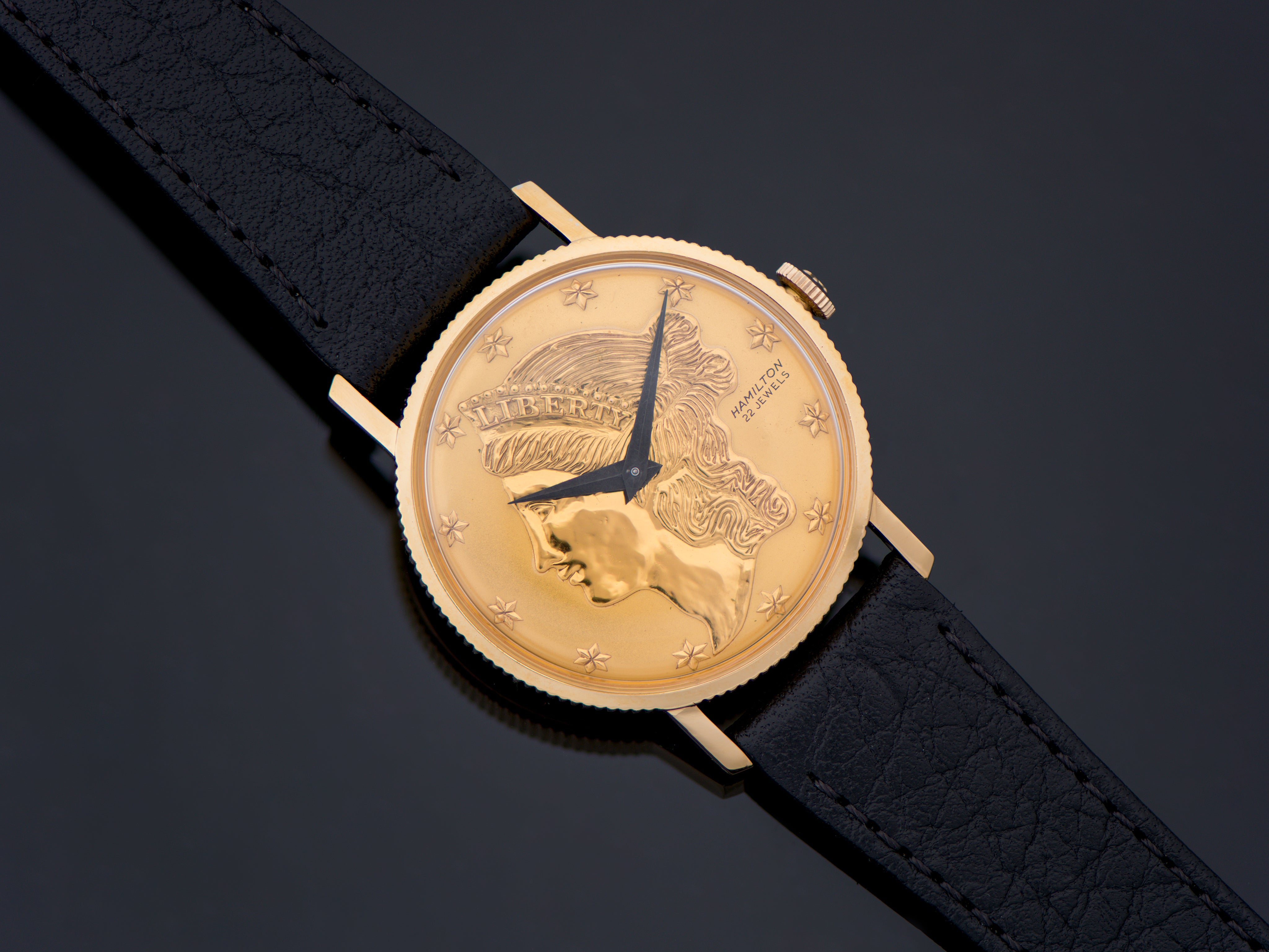 Hamilton Liberty Coin 10K RGP Watch