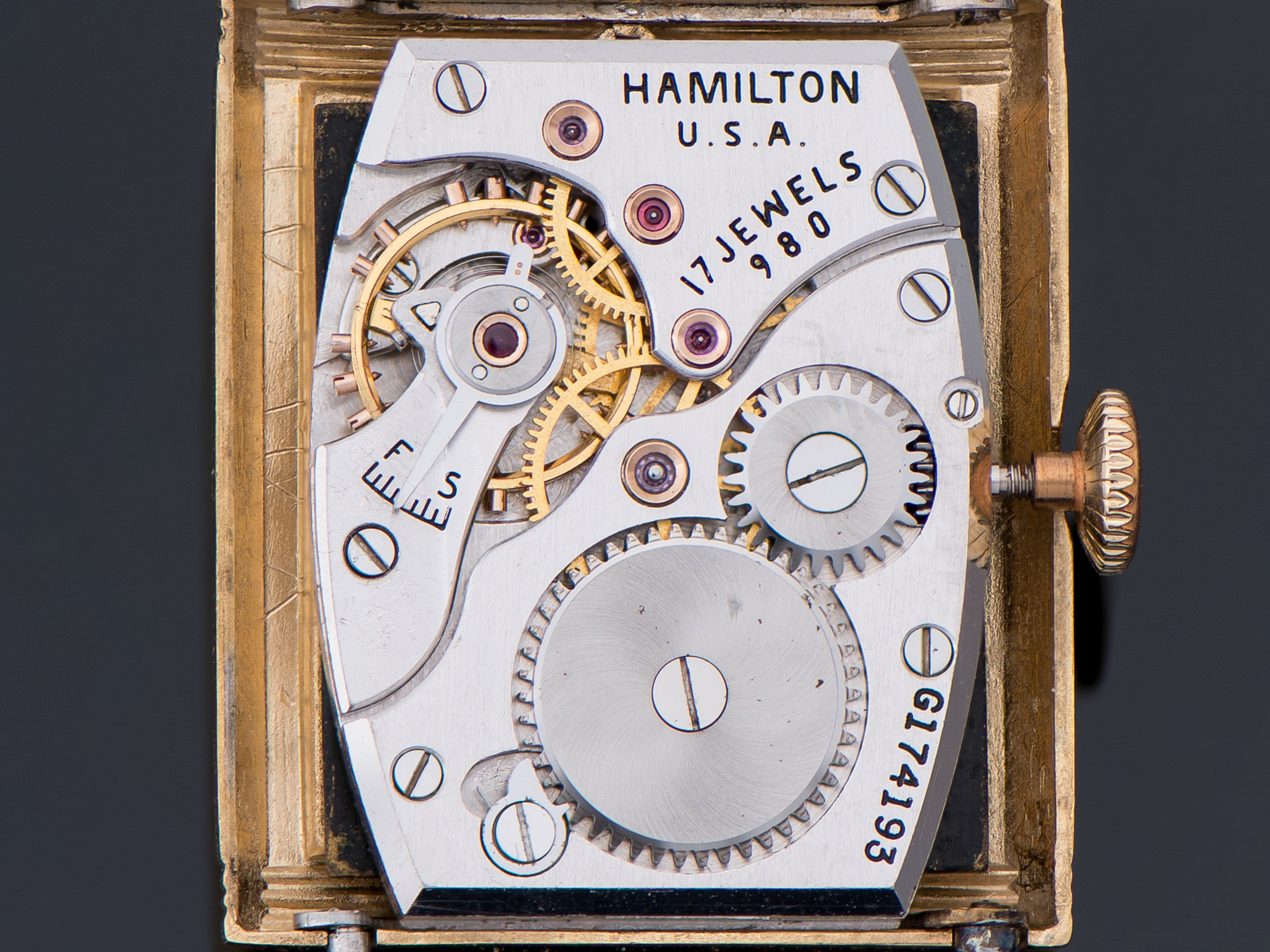 Hamilton Otis "Reverso" Original Black Dial Watch