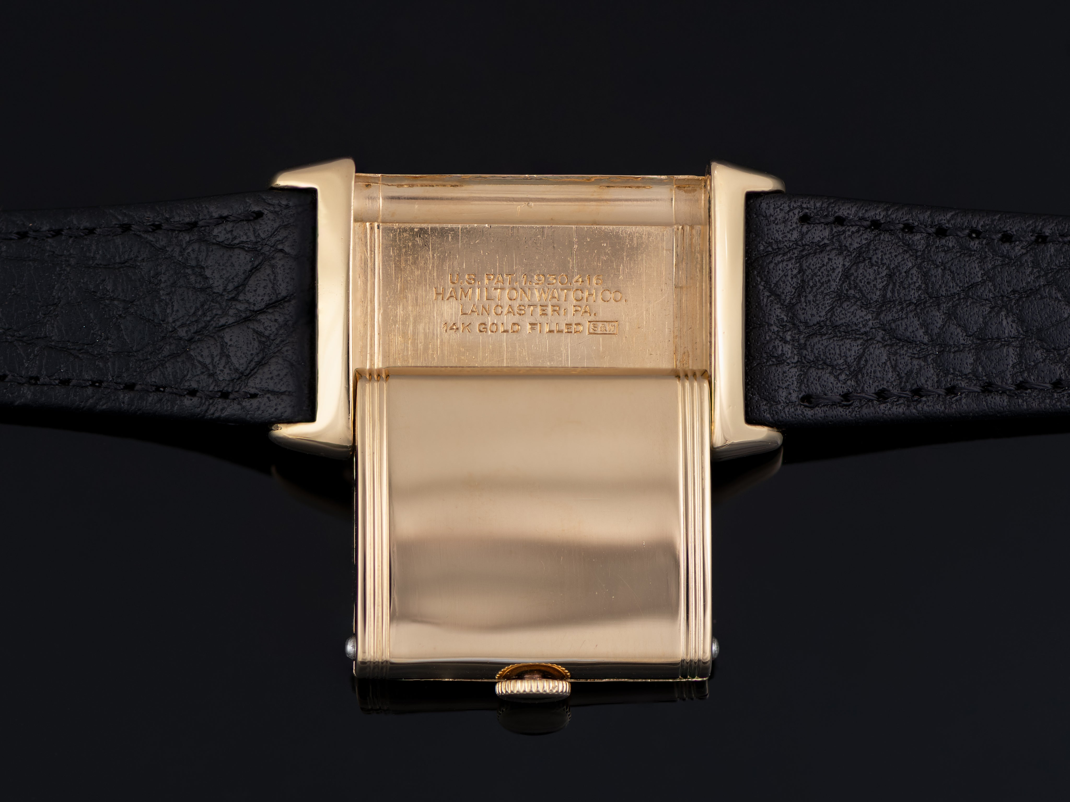 Hamilton Otis "Reverso" Original Black Dial Watch | Unwind In Time