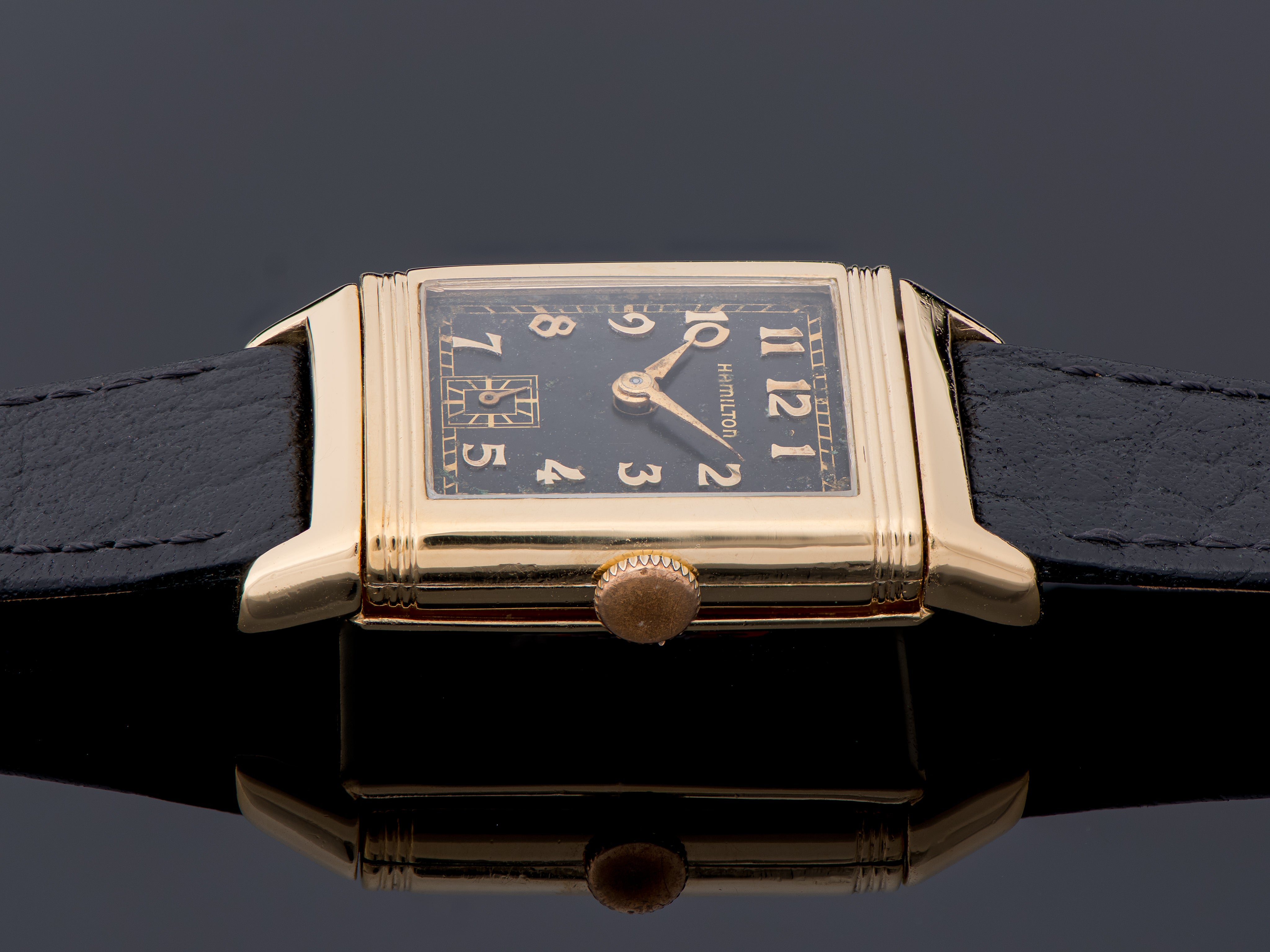 Hamilton Otis "Reverso" Original Black Dial Watch