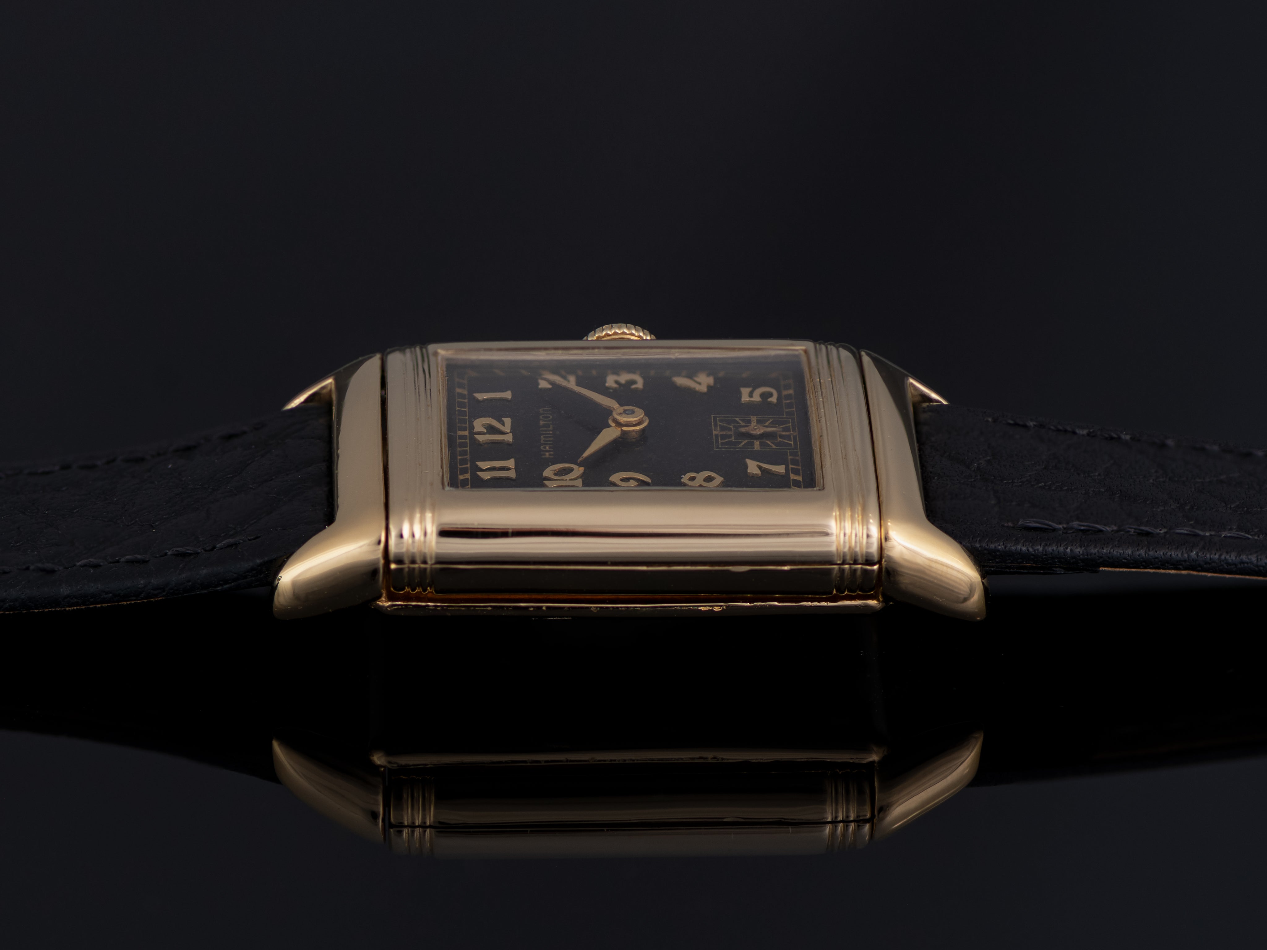 Hamilton Otis "Reverso" Original Black Dial Watch | Unwind In Time