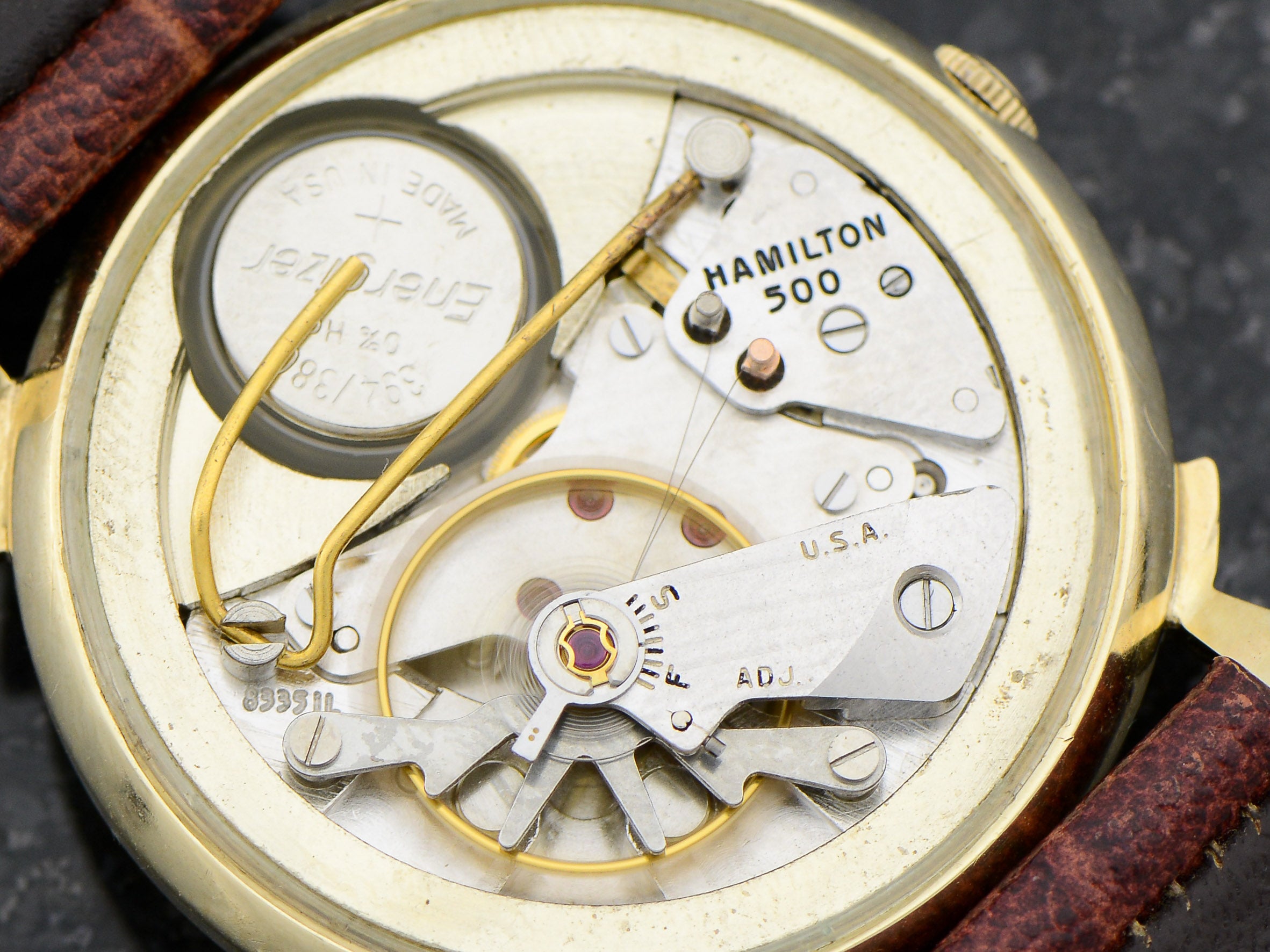 Hamilton Electric 14K Diamond Dial Van Horn