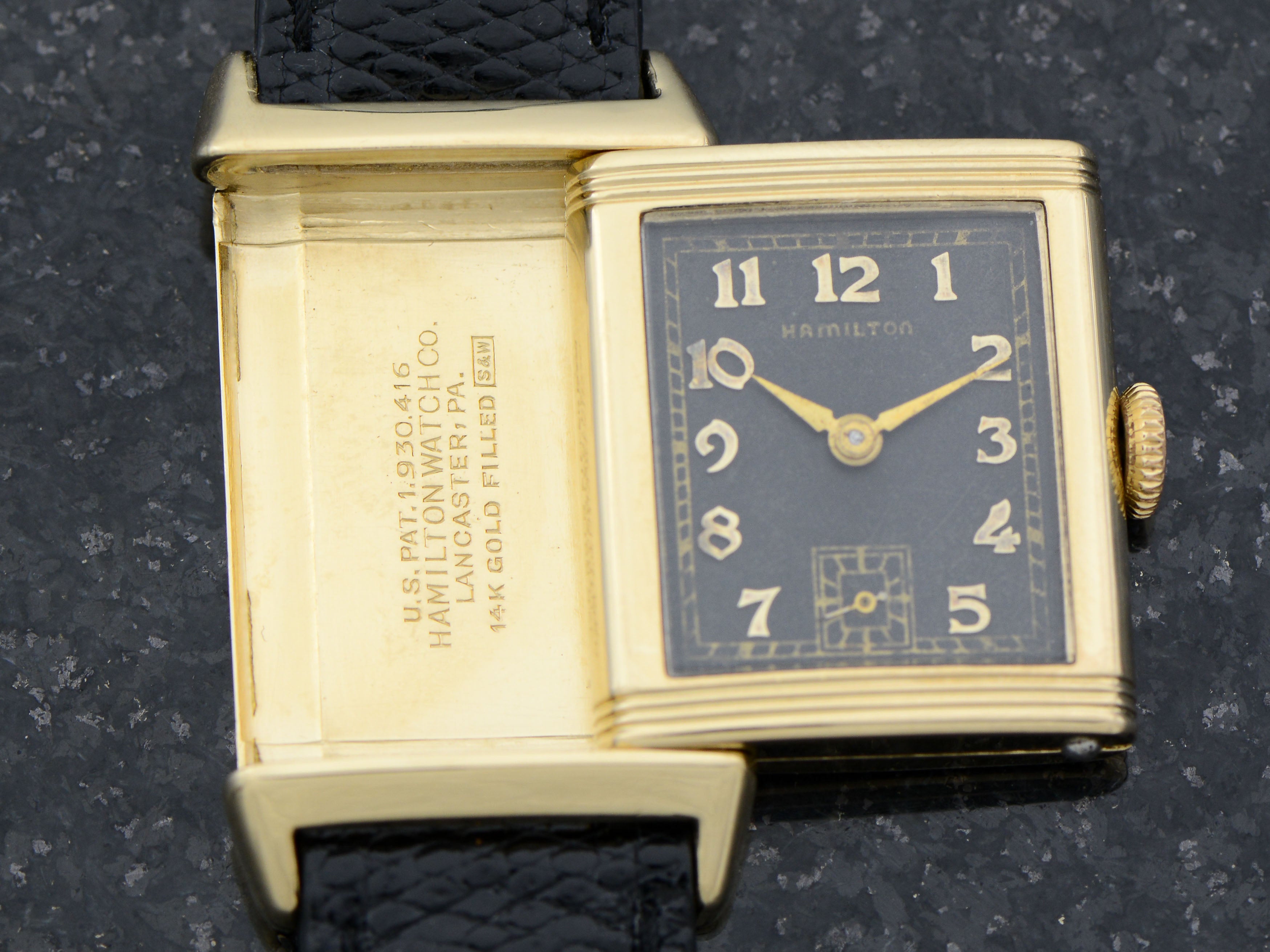 Hamilton Otis "Reverso" Original Black Dial