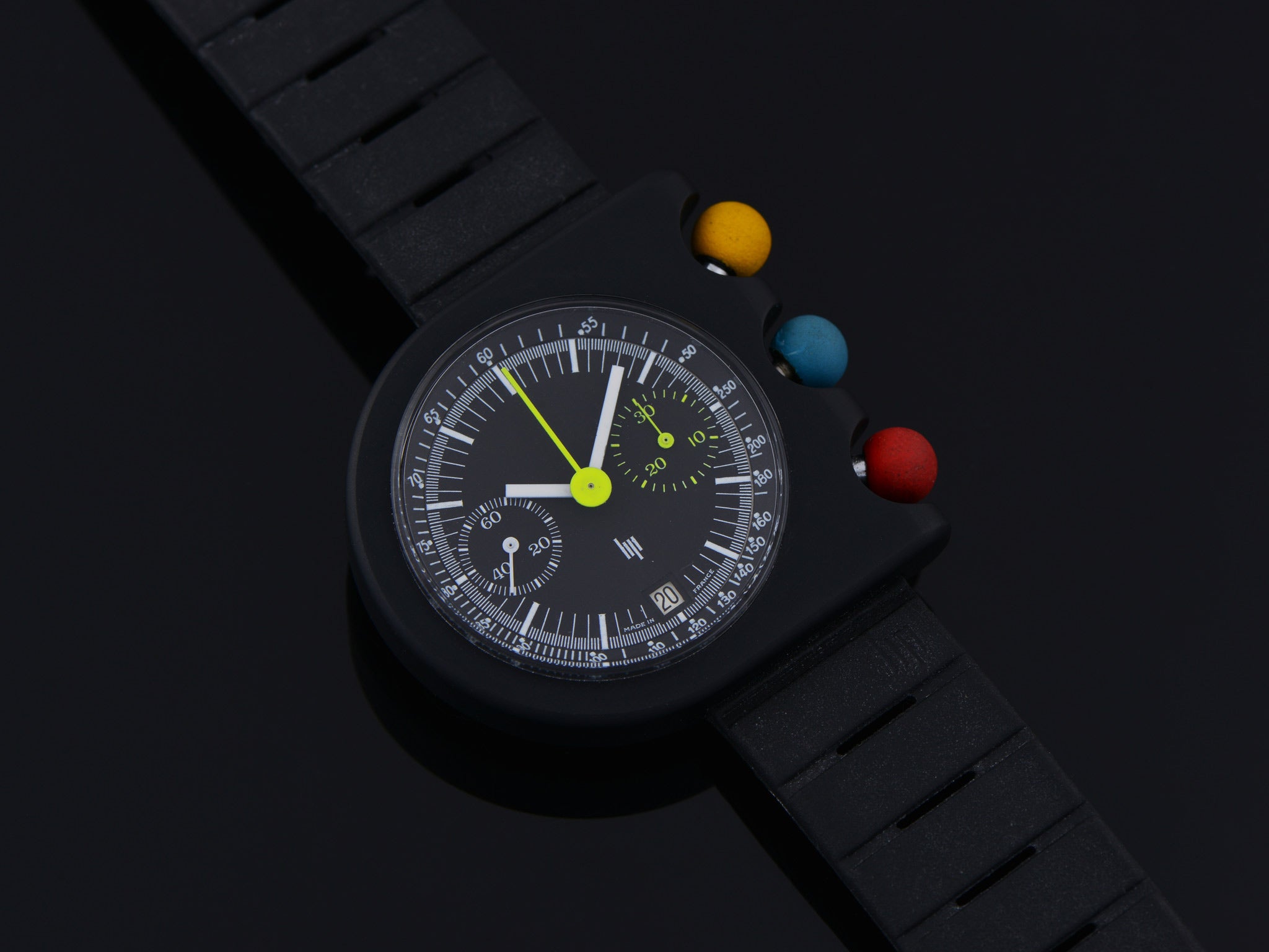 LIP Mach 2000 Dark Master Chronograph Roger Tallon Designed | Unwind In ...