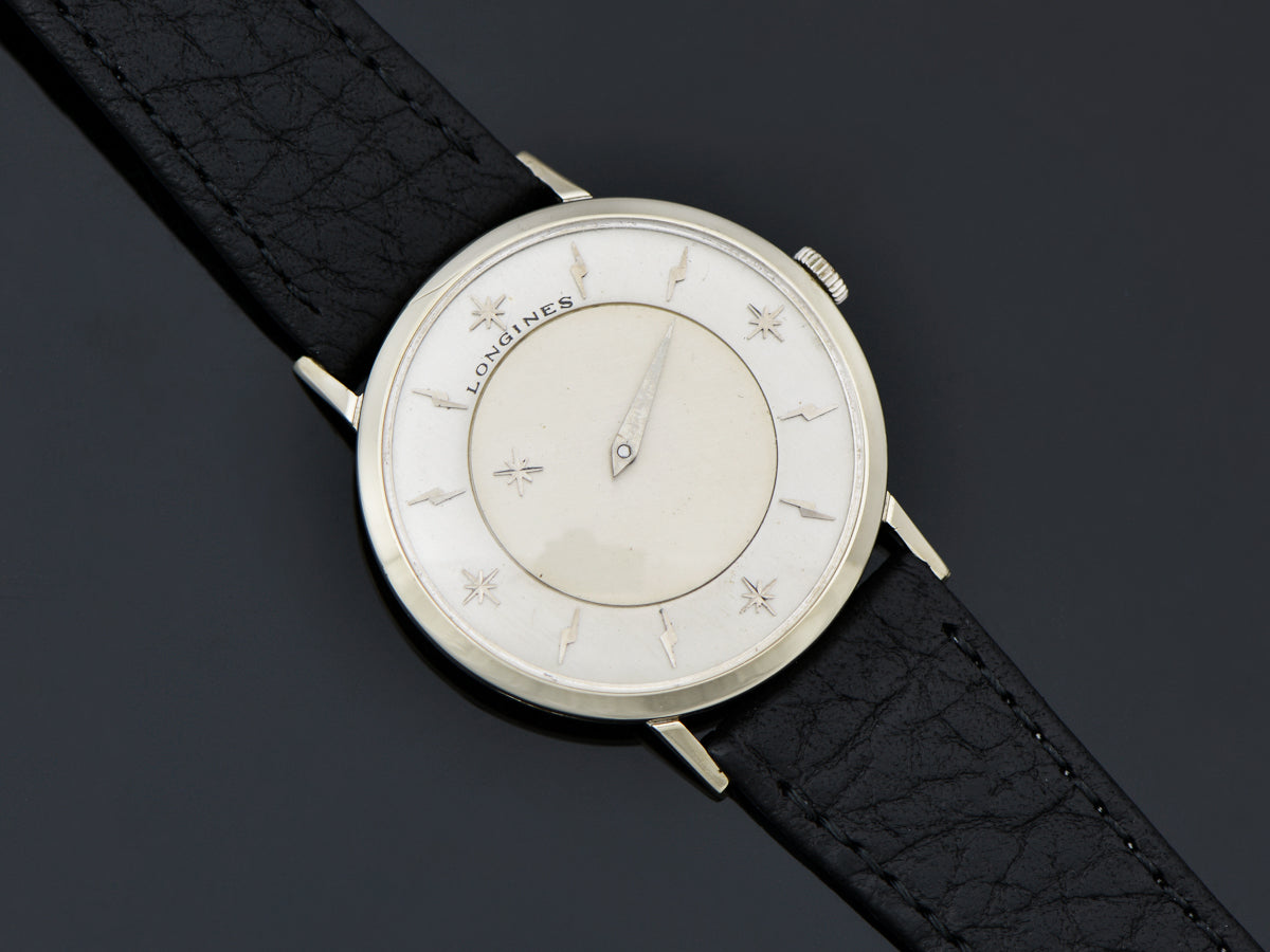 Longines Mystery Dial White Gold Filled Watch | Unwind In Time