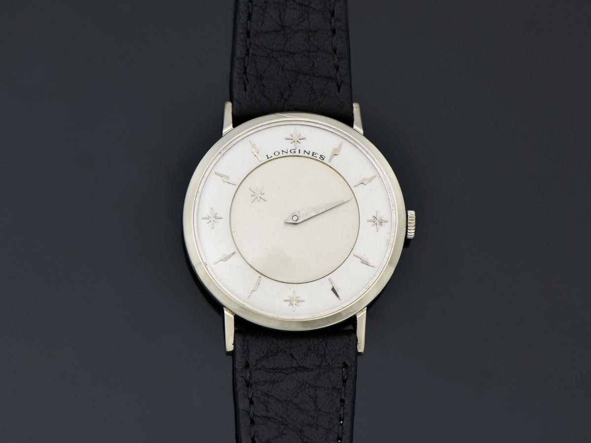 Longines Mystery Dial White Gold Filled Watch | Unwind In Time