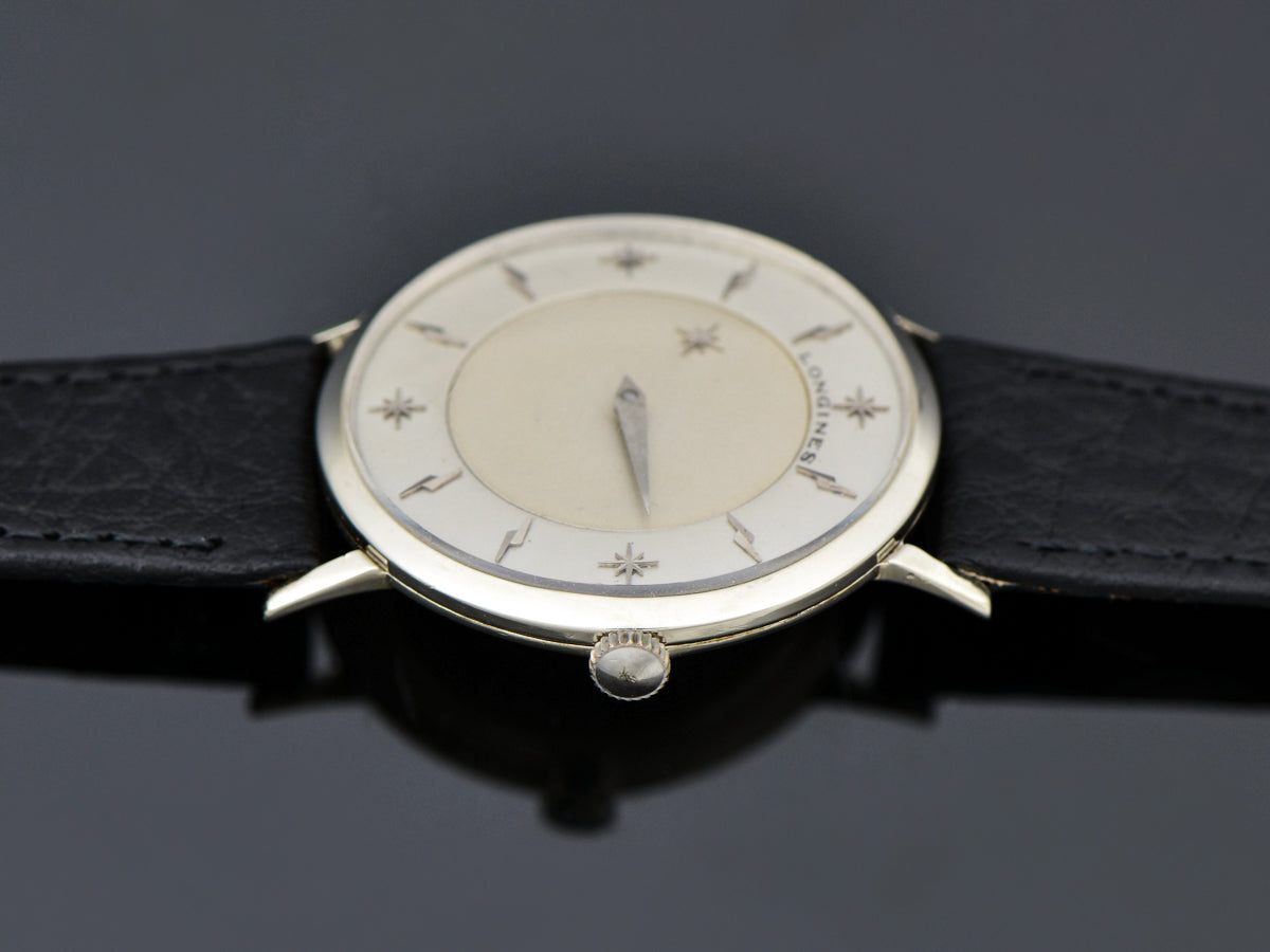Longines Mystery Dial White Gold Filled Watch | Unwind In Time