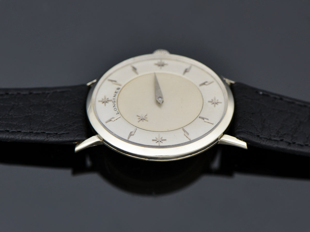 Longines Mystery Dial White Gold Filled Watch | Unwind In Time
