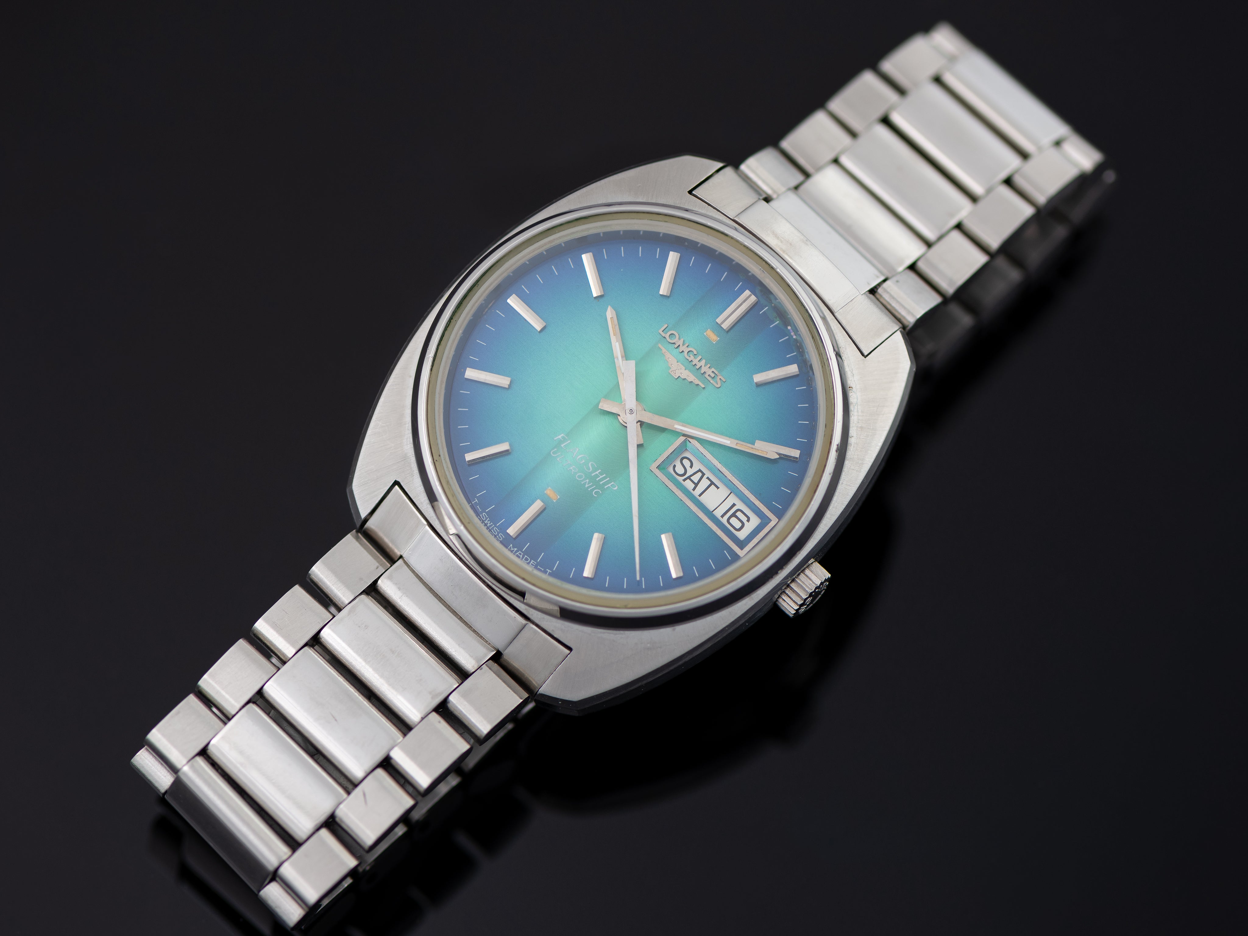 Longines Ultronic Flagship Steel Watch & Original Bracelet | Unwind In Time