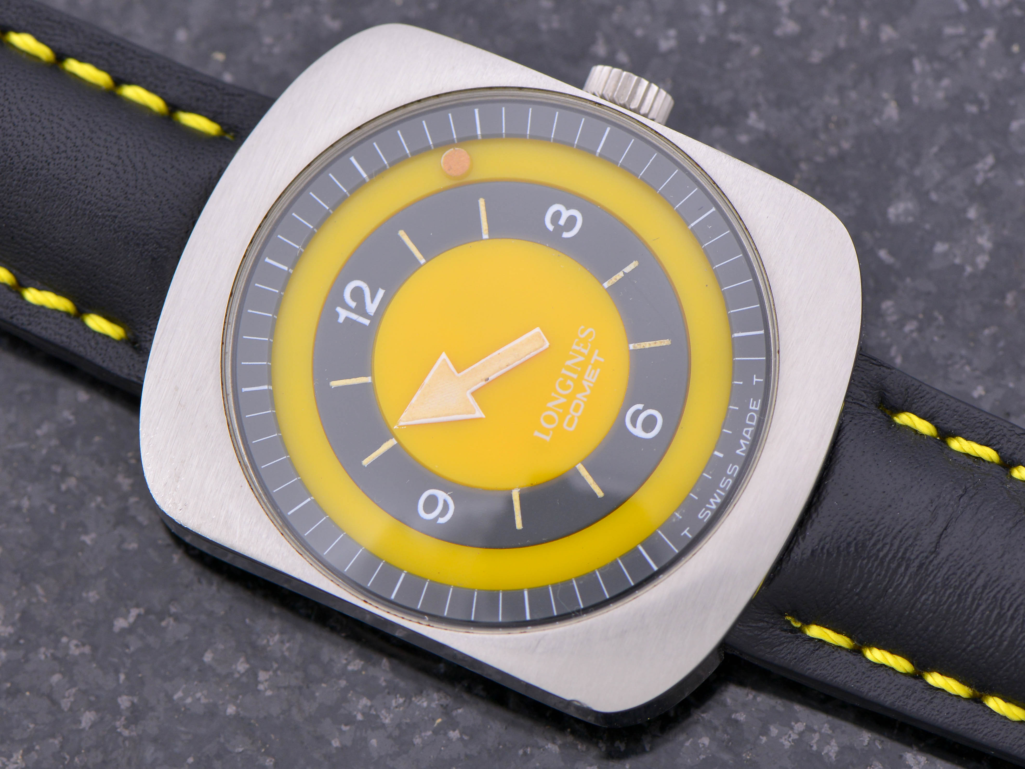 Longines Comet "Mystery Dial" Watch Yellow Dial | Unwind In Time