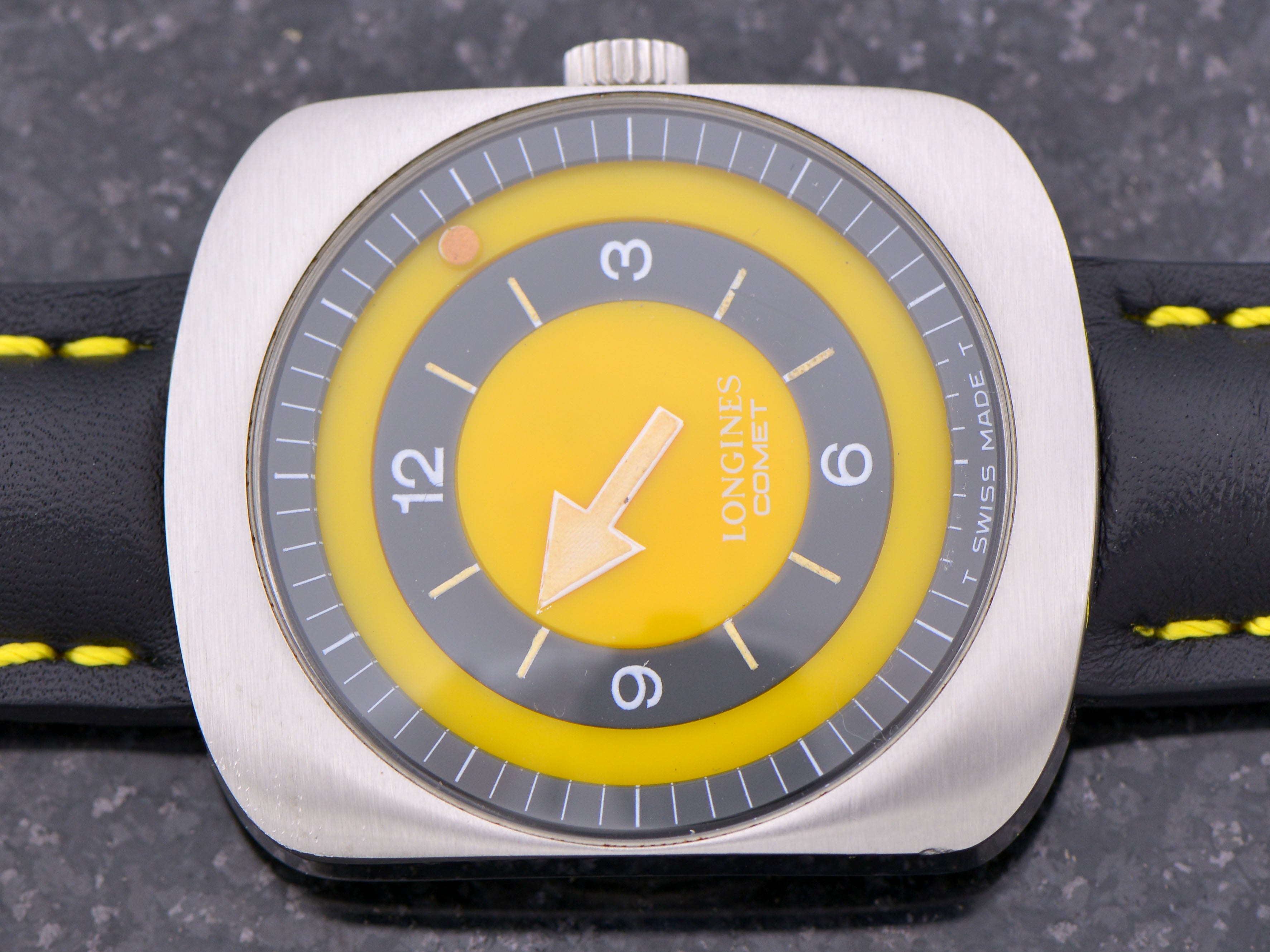 Longines Comet "Mystery Dial" Watch Yellow Dial | Unwind In Time