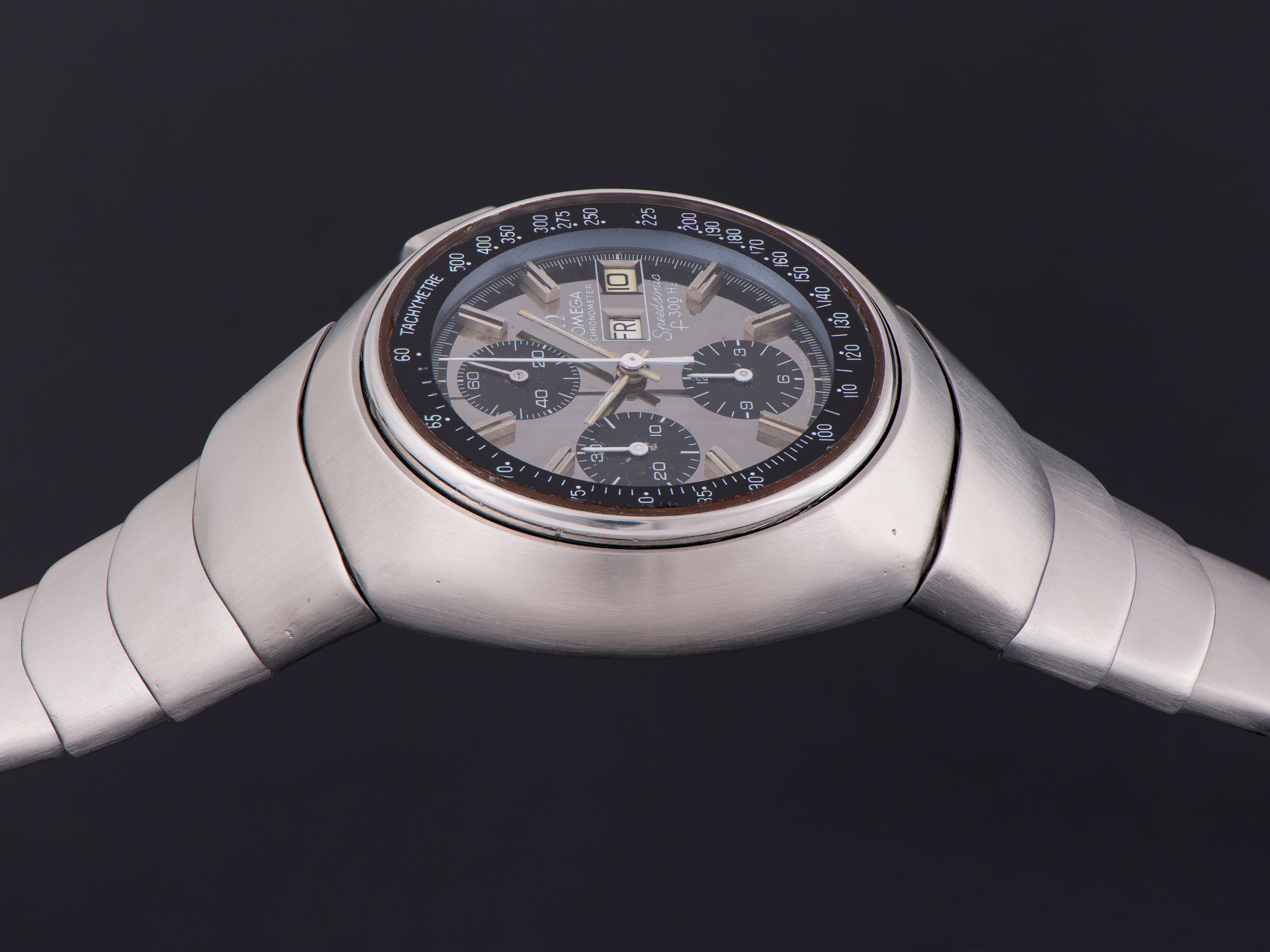 Omega Speedsonic "Lobster" f300 Tuning Fork ESA9210 Chronograph Watch ...