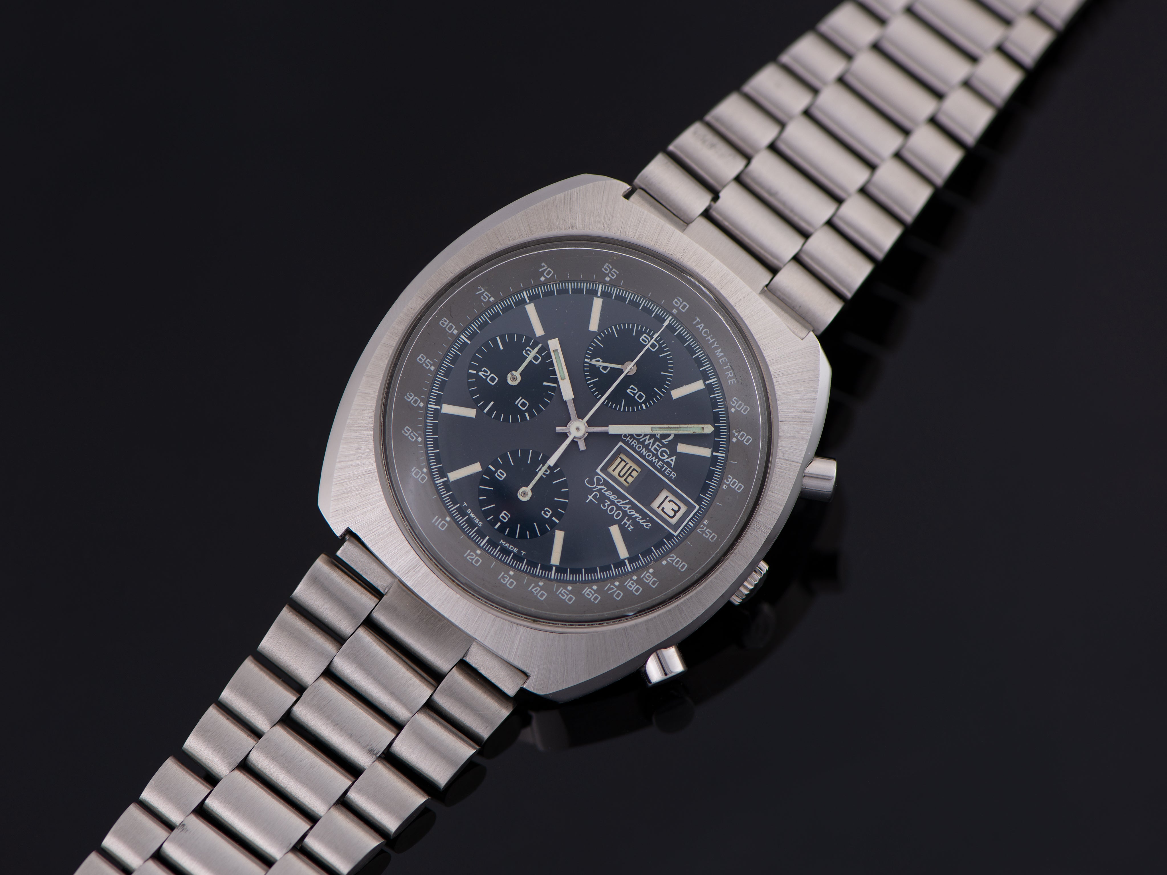Omega Speedsonic f300 Tuning Fork ESA9210 Chronograph Watch & Original ...