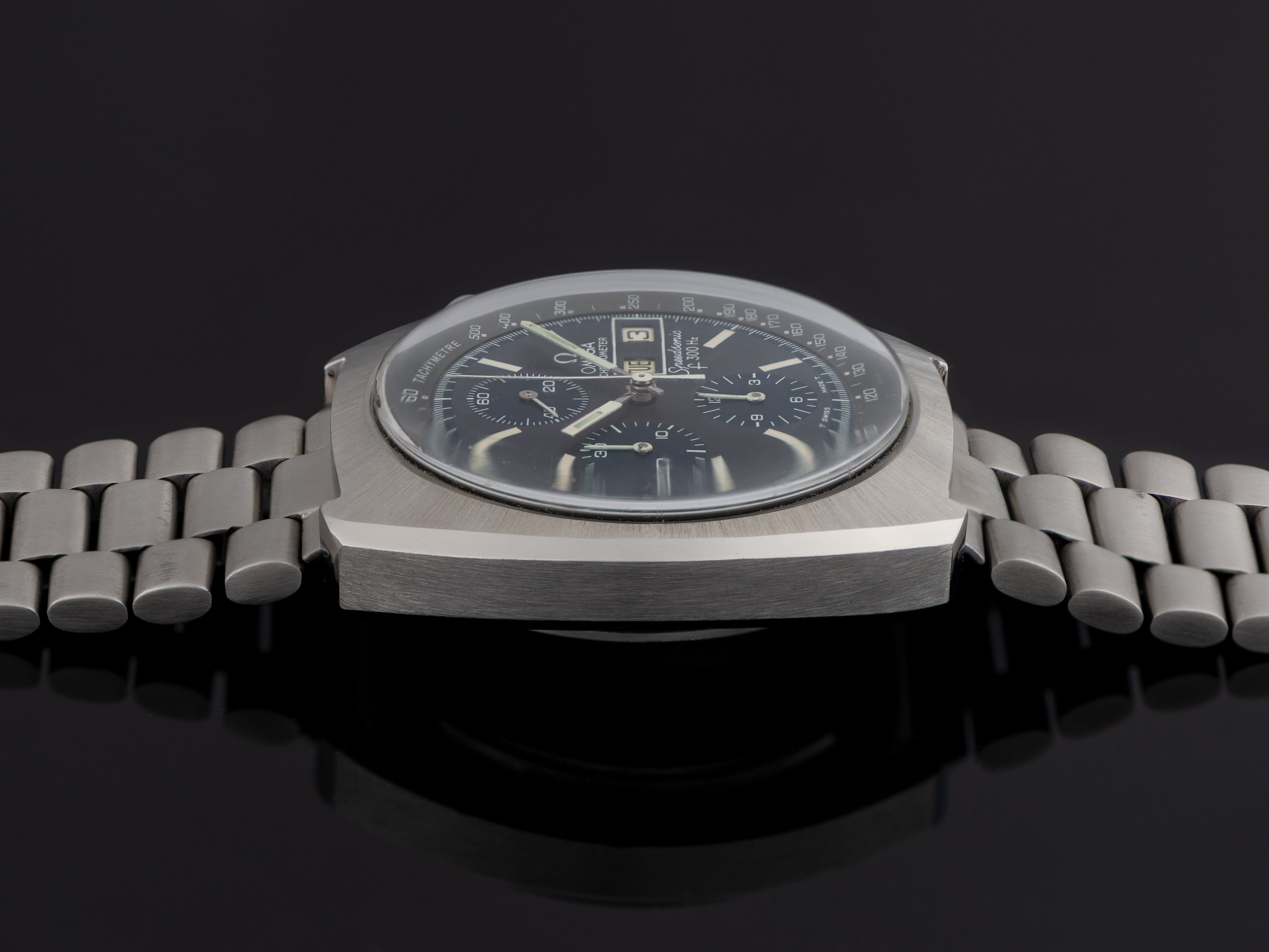 Omega Speedsonic f300 Tuning Fork ESA9210 Chronograph Watch & Original ...