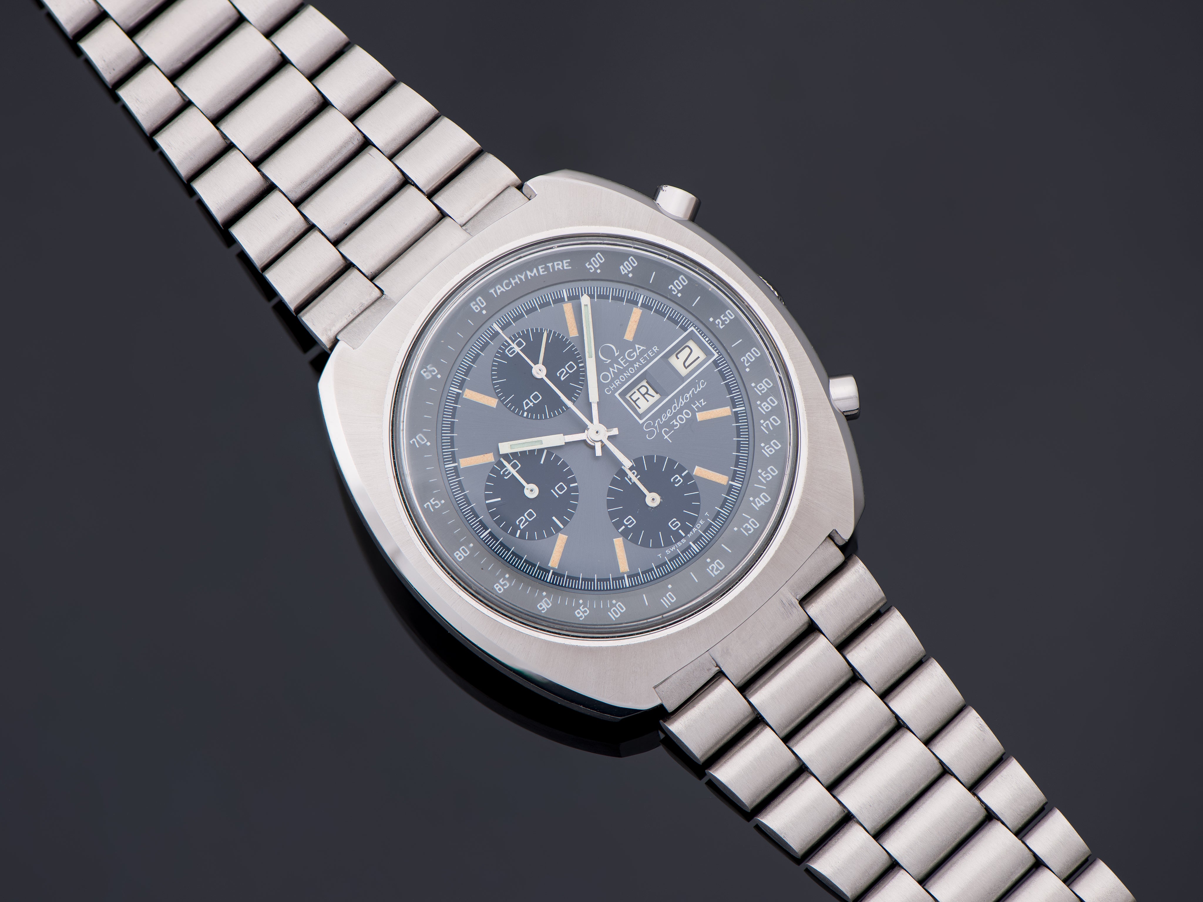 Omega Speedsonic f300 Tuning Fork ESA9210 Chronograph Watch & Original ...