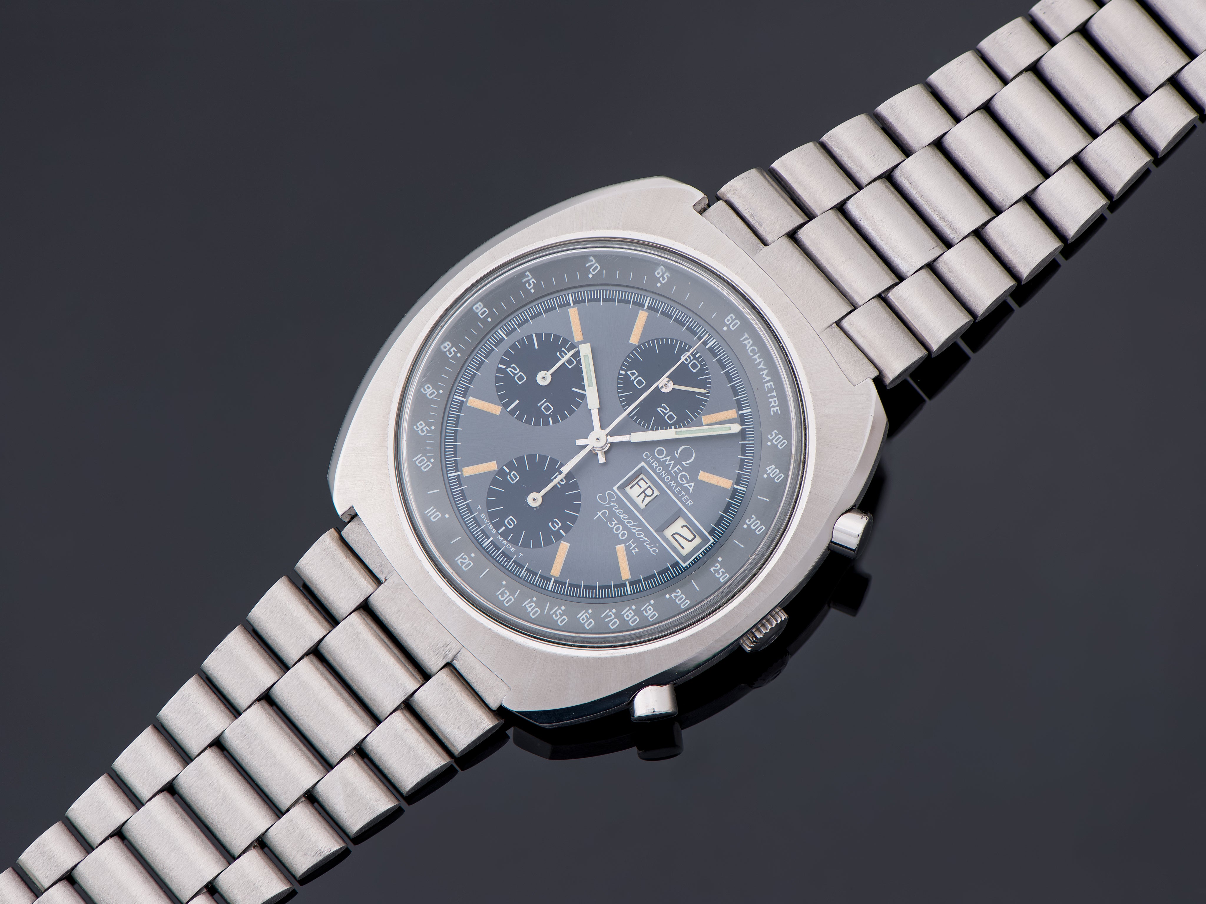 Omega Speedsonic f300 Tuning Fork ESA9210 Chronograph Watch & Original ...