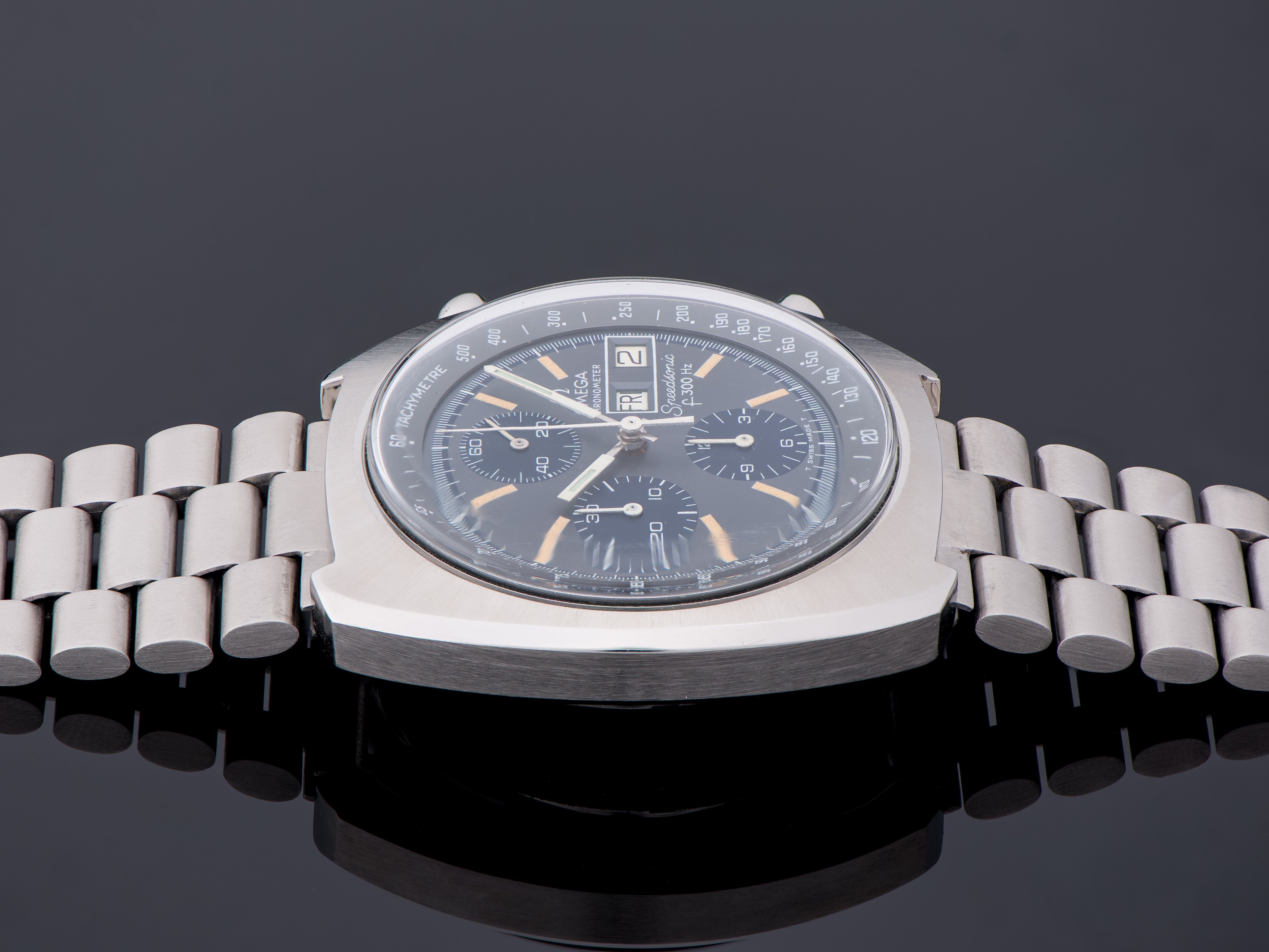 Omega Speedsonic f300 Tuning Fork ESA9210 Chronograph Watch & Original ...