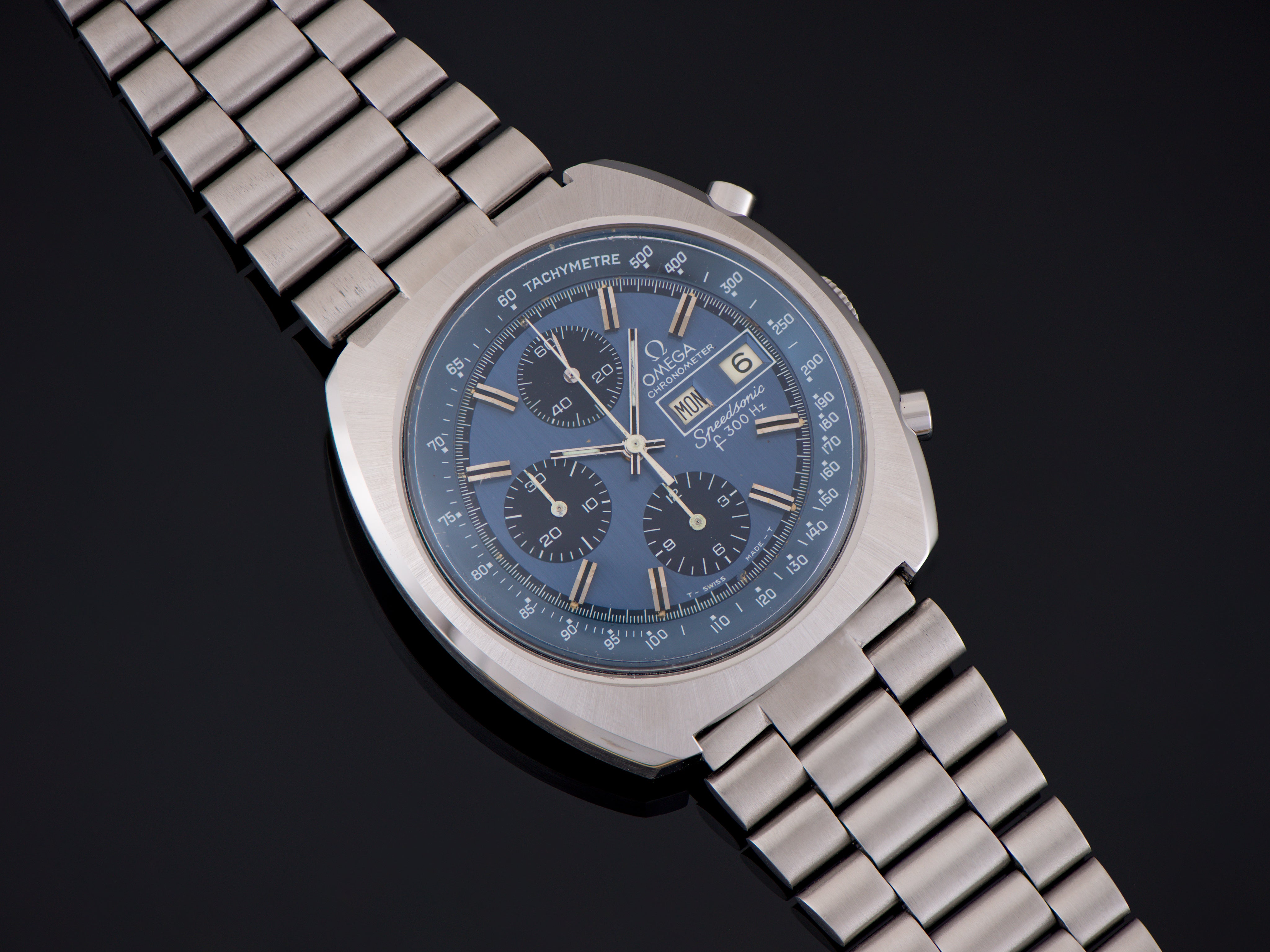 Omega Speedsonic f300 Tuning Fork ESA9210 Chronograph Watch & Original ...