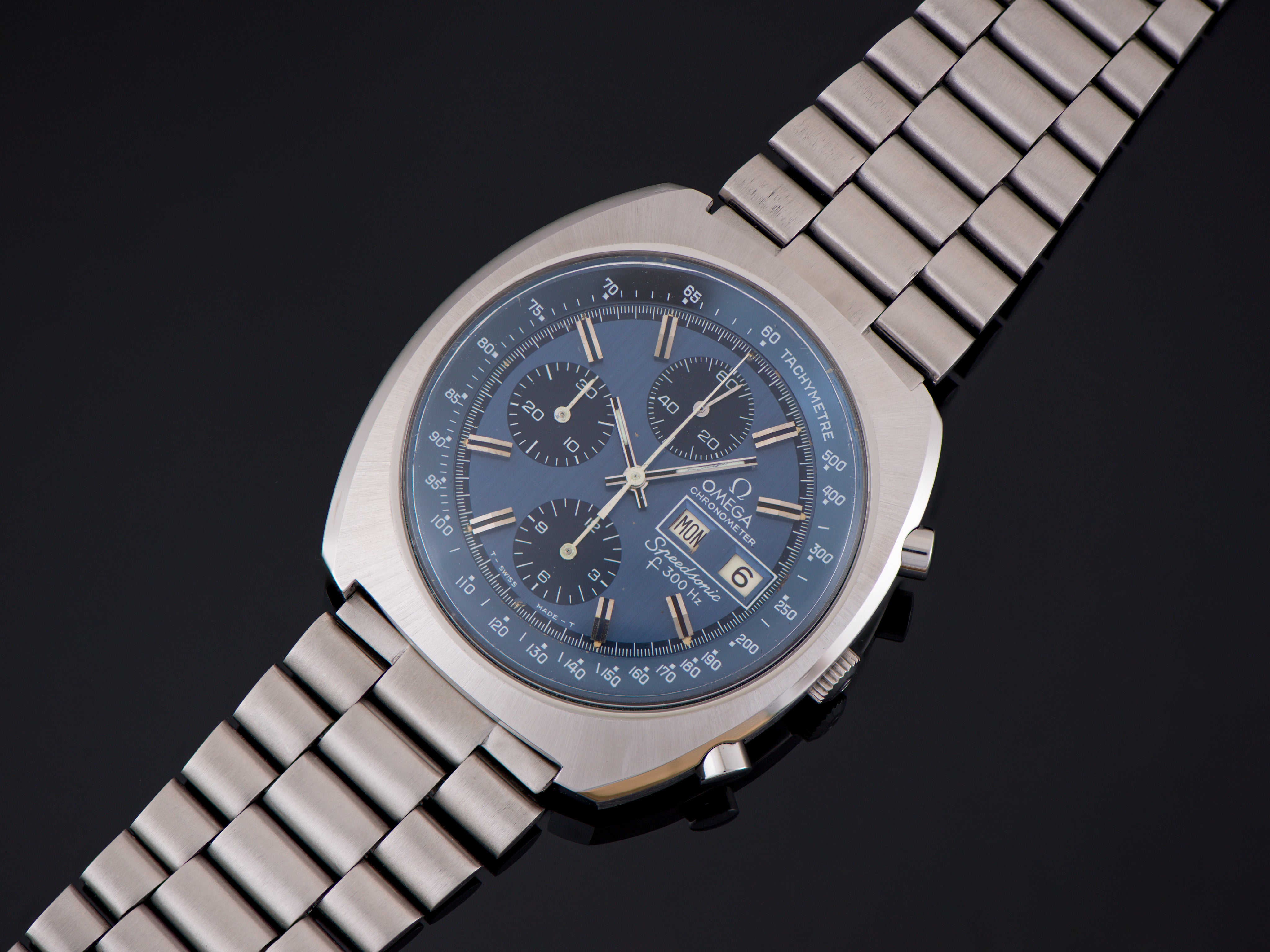 Omega Speedsonic f300 Tuning Fork ESA9210 Chronograph Watch & Original ...